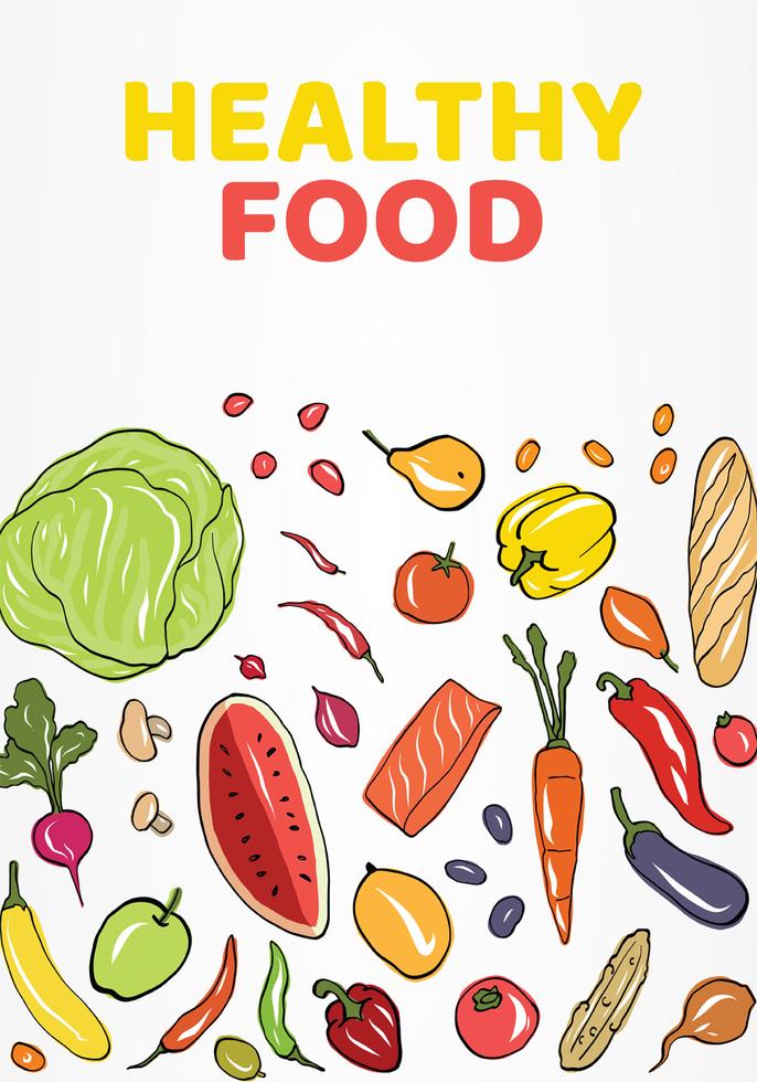 Healthy Food Vector Design 542262 Vector Art at Vecteezy