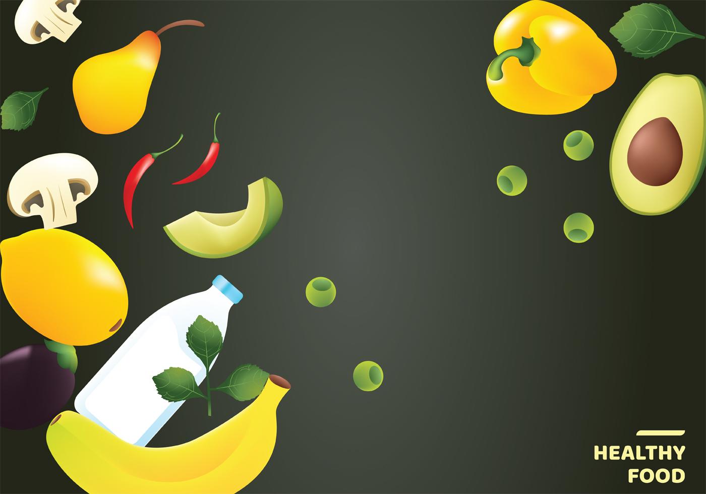 Healthy Food Vector Design 542552 Vector Art at Vecteezy