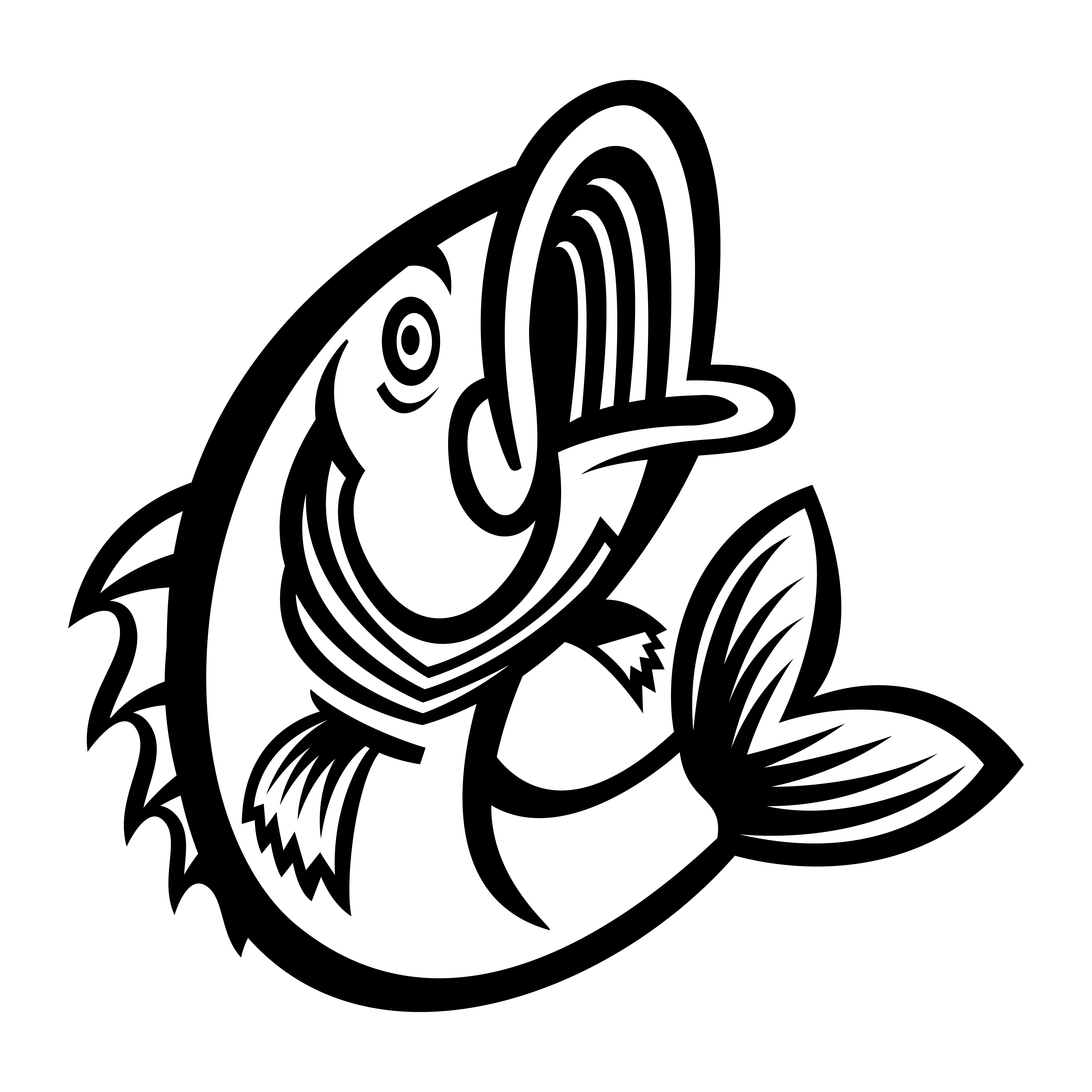 Jumping Bass Fish vector icon 545059 Vector Art at Vecteezy Jumping Bass Fish vector icon 545059 Vector Art at Vecteezy