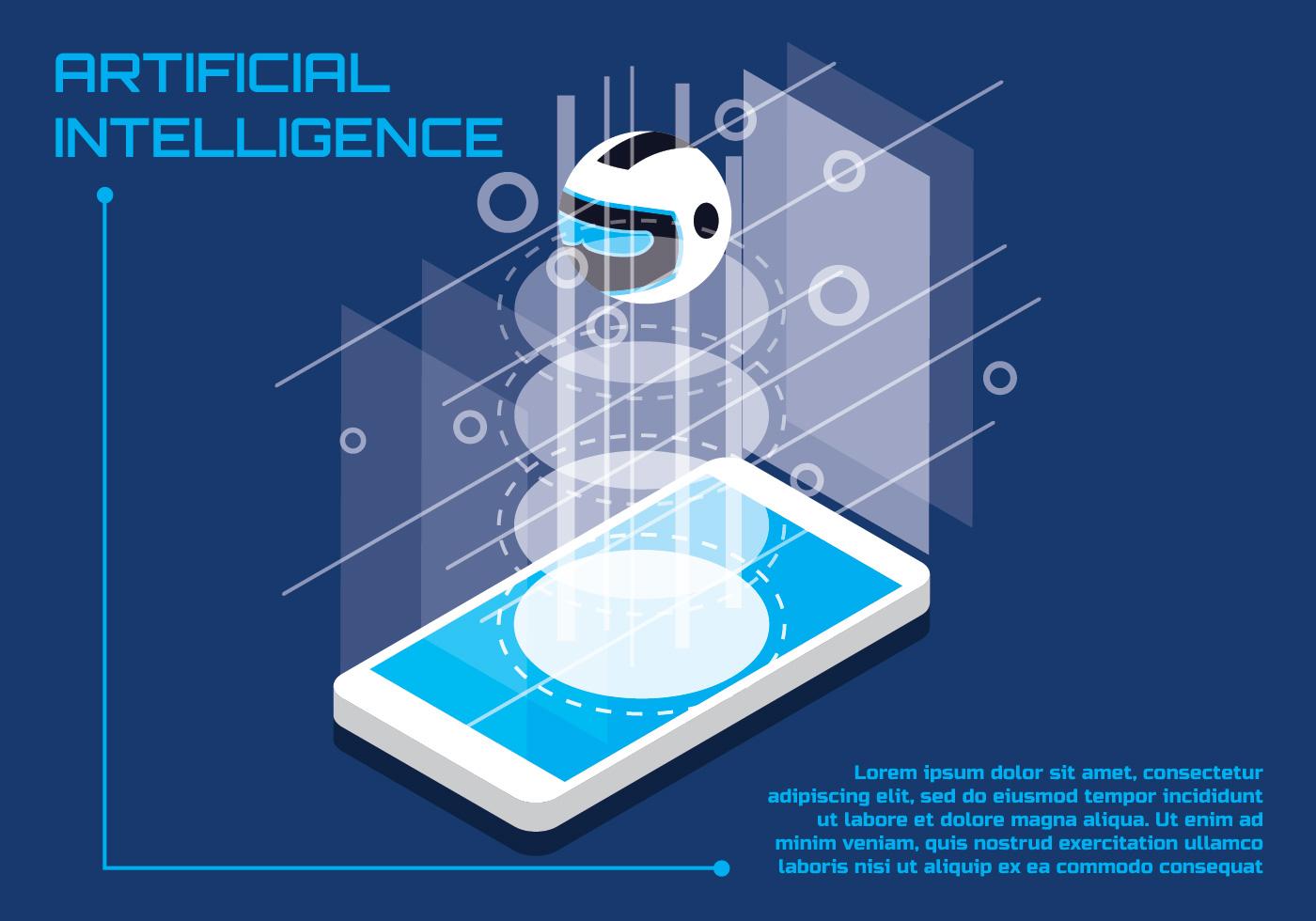 Ilustración de la inteligencia artificial 545635 Vector en Vecteezy