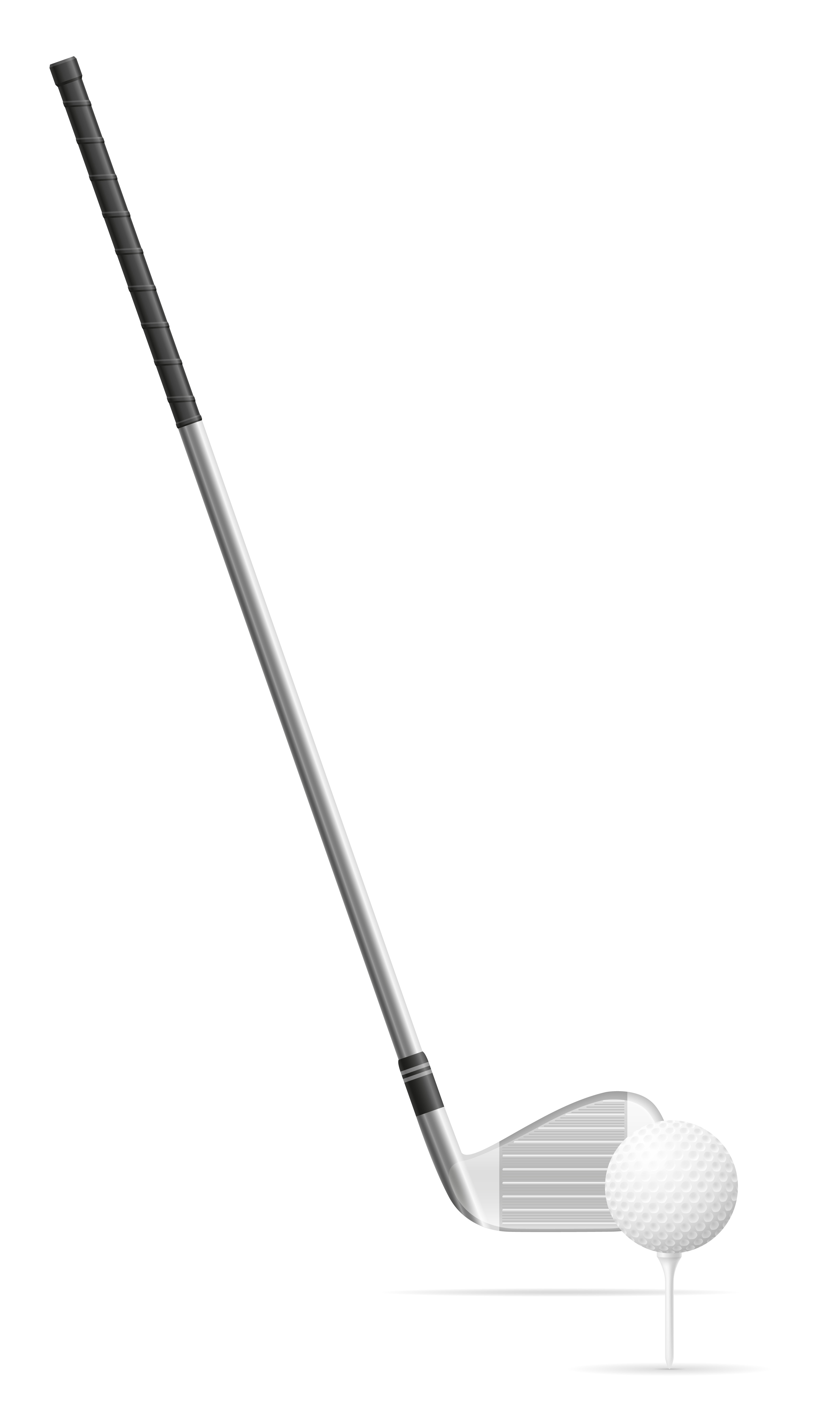 Golf Club And Ball Vector Illustration 545671 Vector Art At Vecteezy