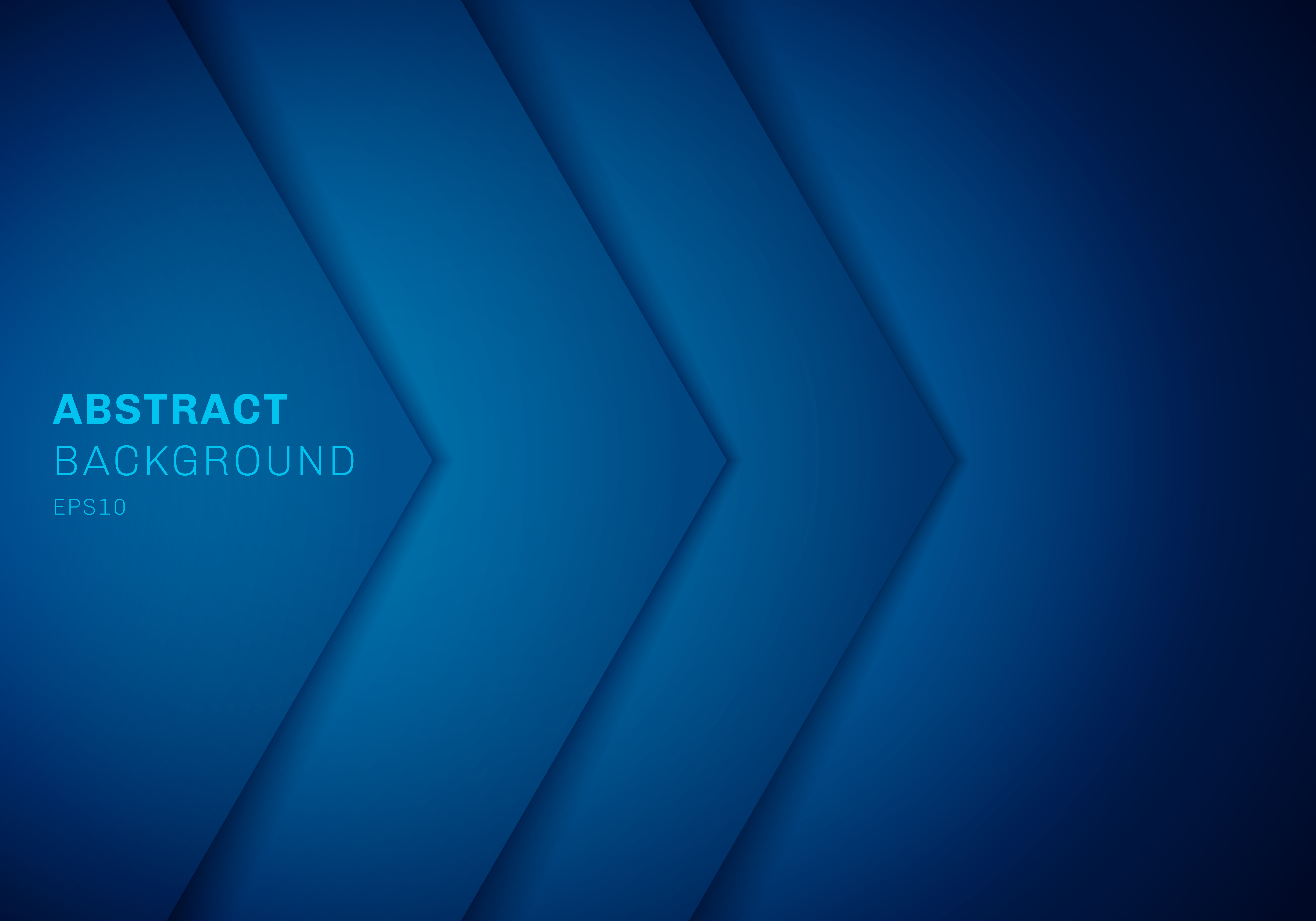 Abstract 3d Blue Triangle With Overlap Paper Layer Gradient Color With Copy Space Background