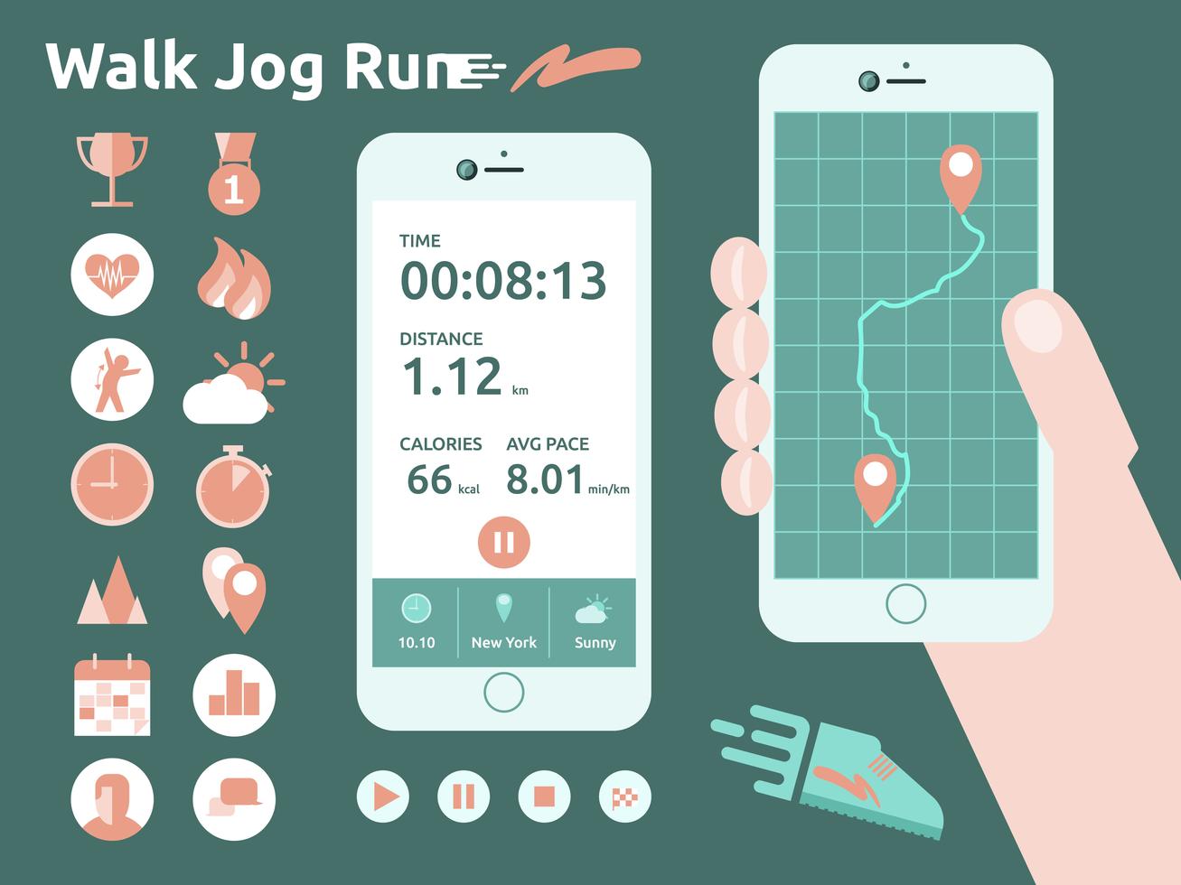 Running 547893 Vector Art at Vecteezy