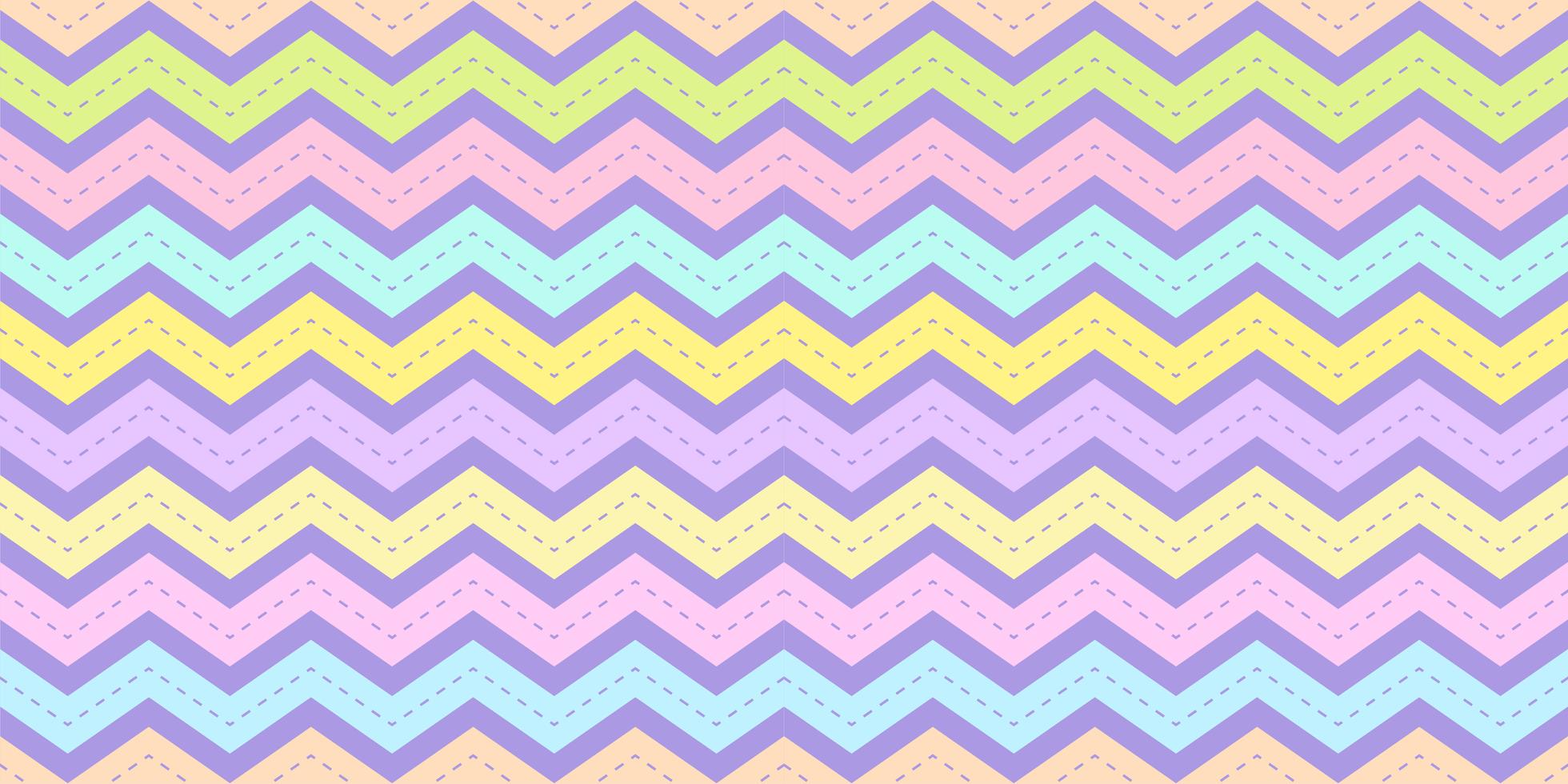 Chevron Stripe Pattern Seamless In Pastel Color Zig Zag Rainbow