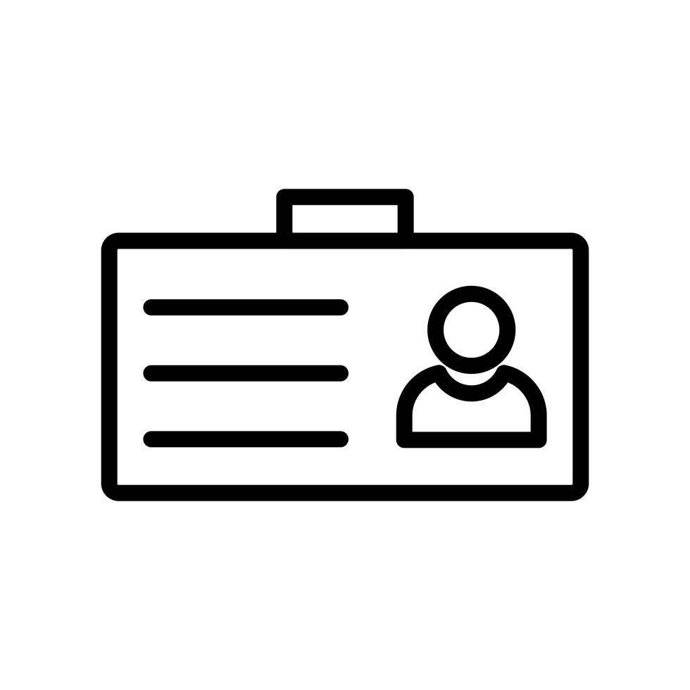 ID card Line Black Icon 548229 Vector Art at Vecteezy ID card Line Black Icon 548229 Vector Art at Vecteezy