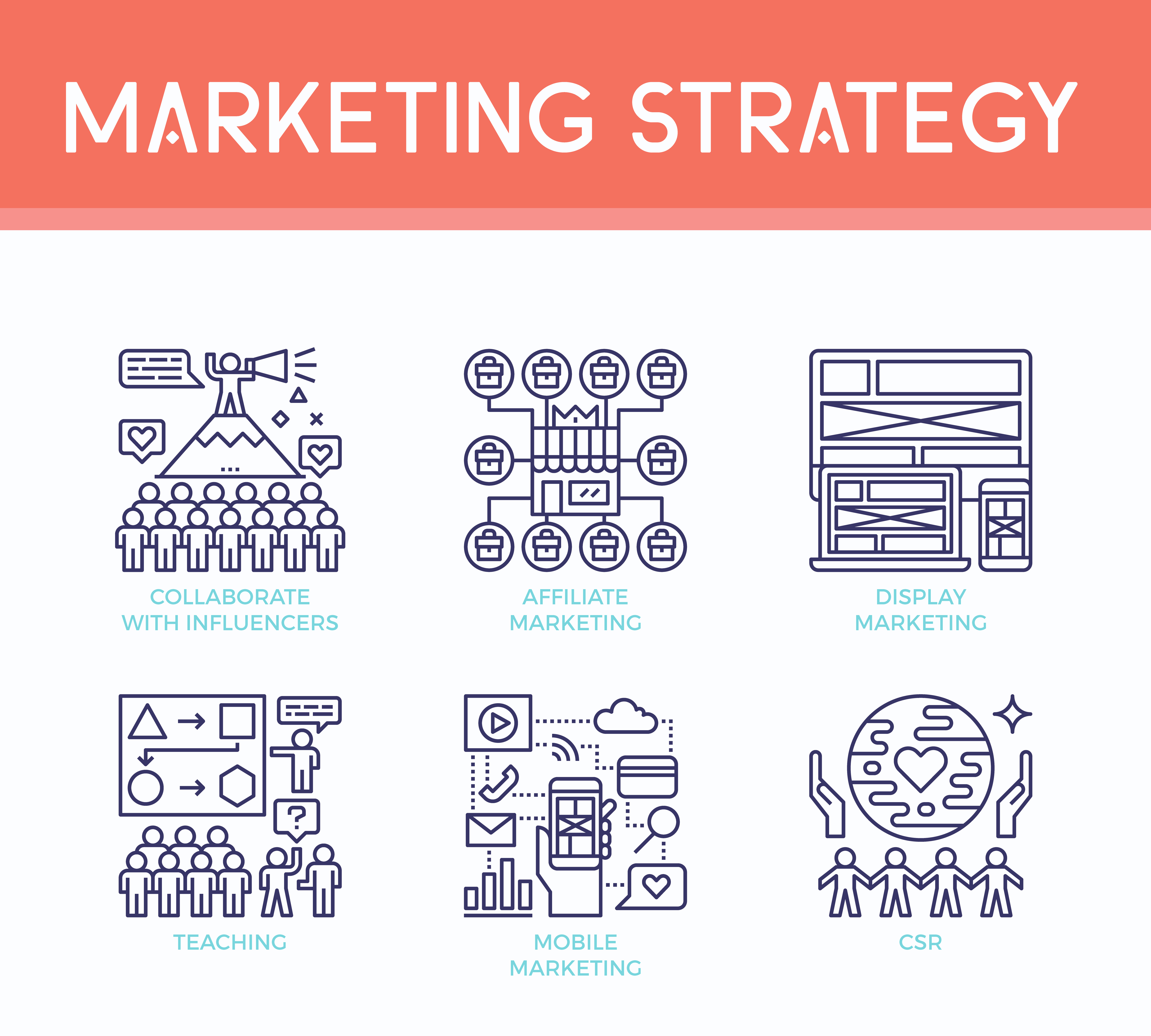Marketing strategy illustration icons 548344 Vector Art at Vecteezy Marketing strategy illustration icons 548344 Vector Art at Vecteezy