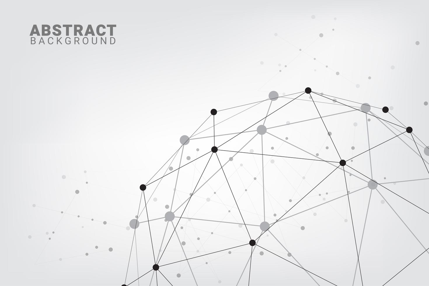 Abstract technology background.Geometric vector background. Global ...