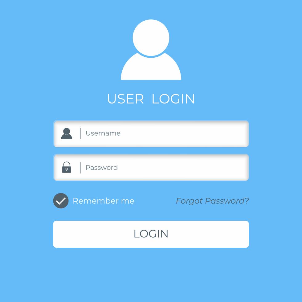 Login and sign in user interface. Business website modern ui template ...