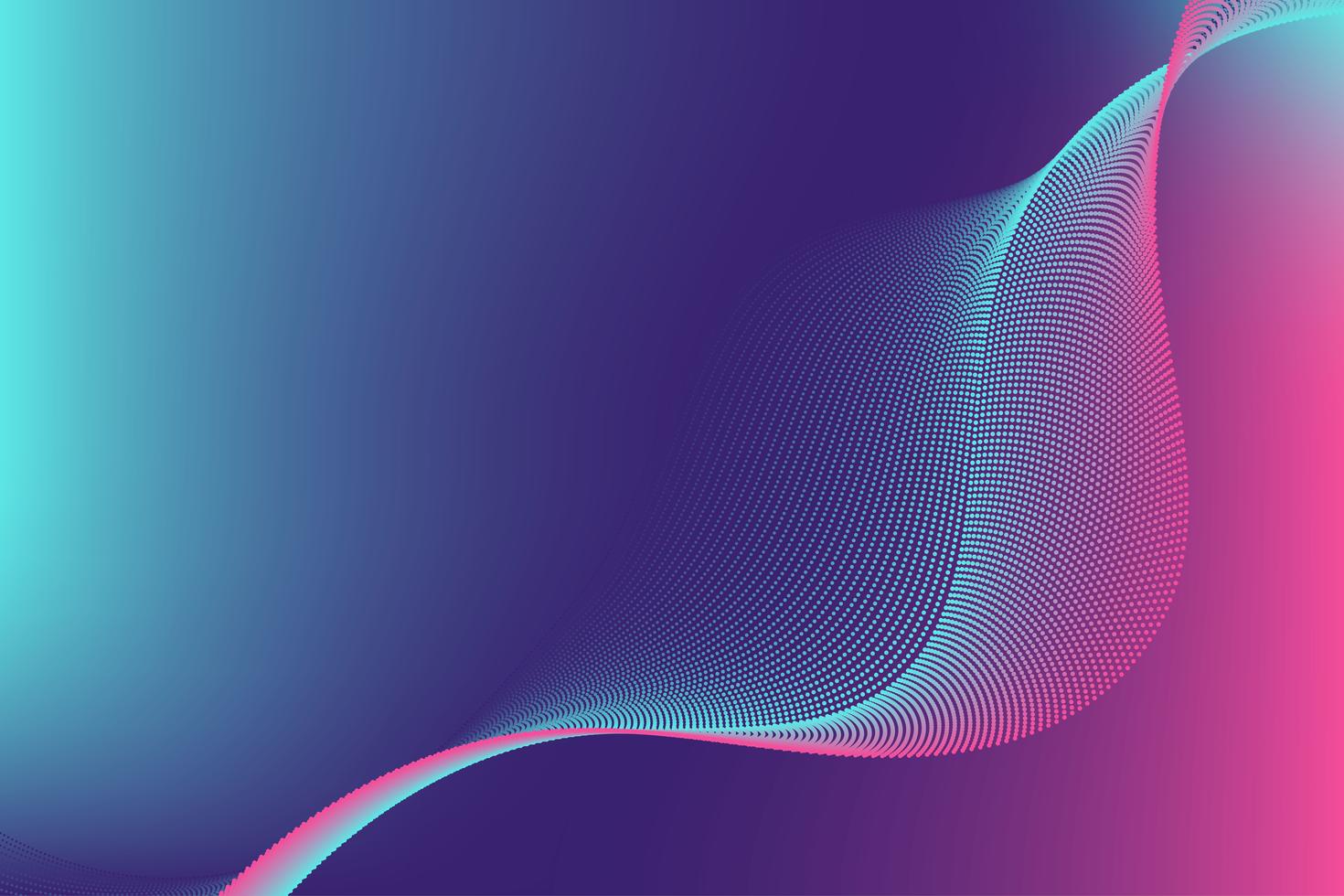 Colourful Particle Line Wave Abstract Background Modern Design With