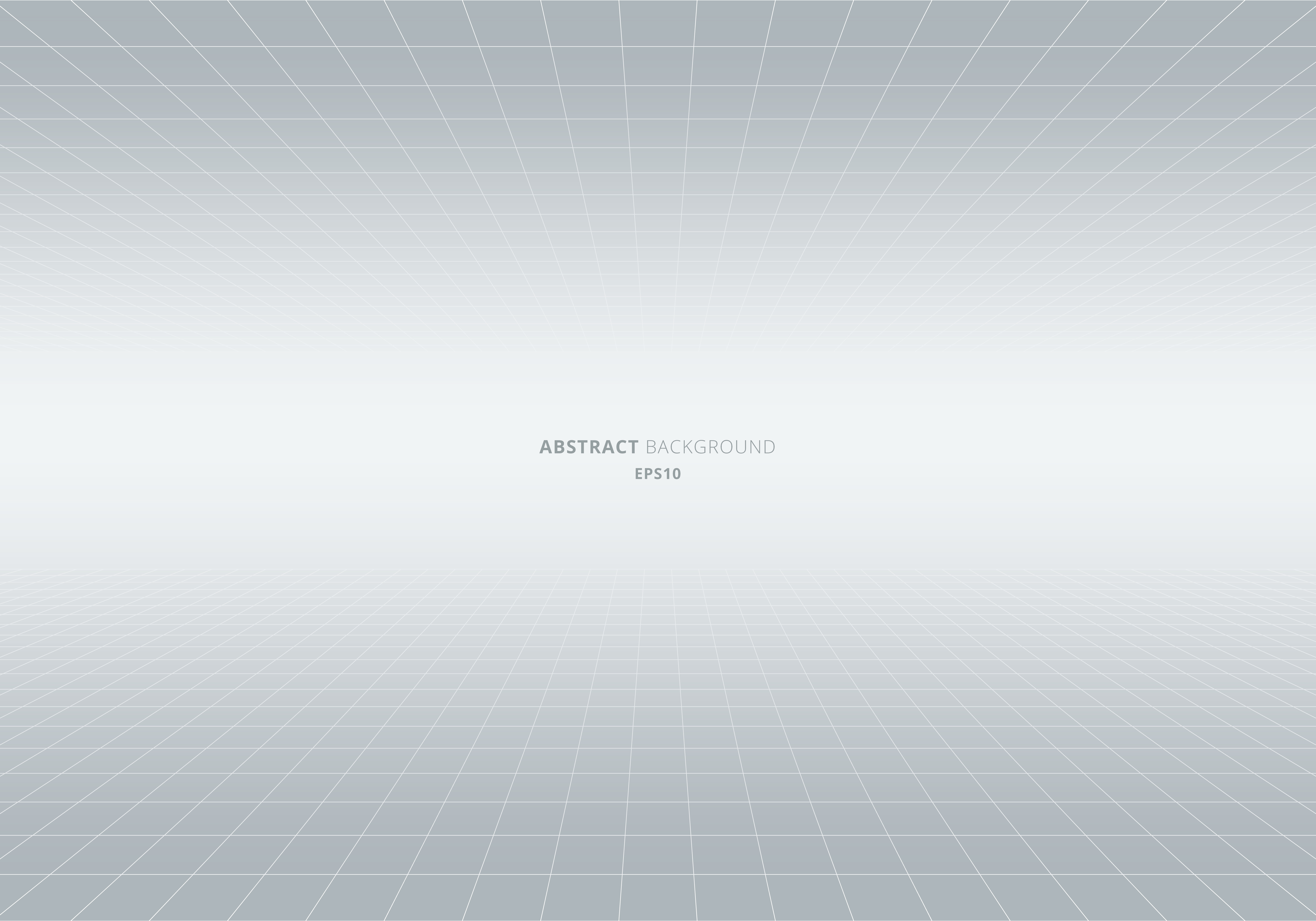 Abstract Geometric Squares Pattern Perspective White And Gray