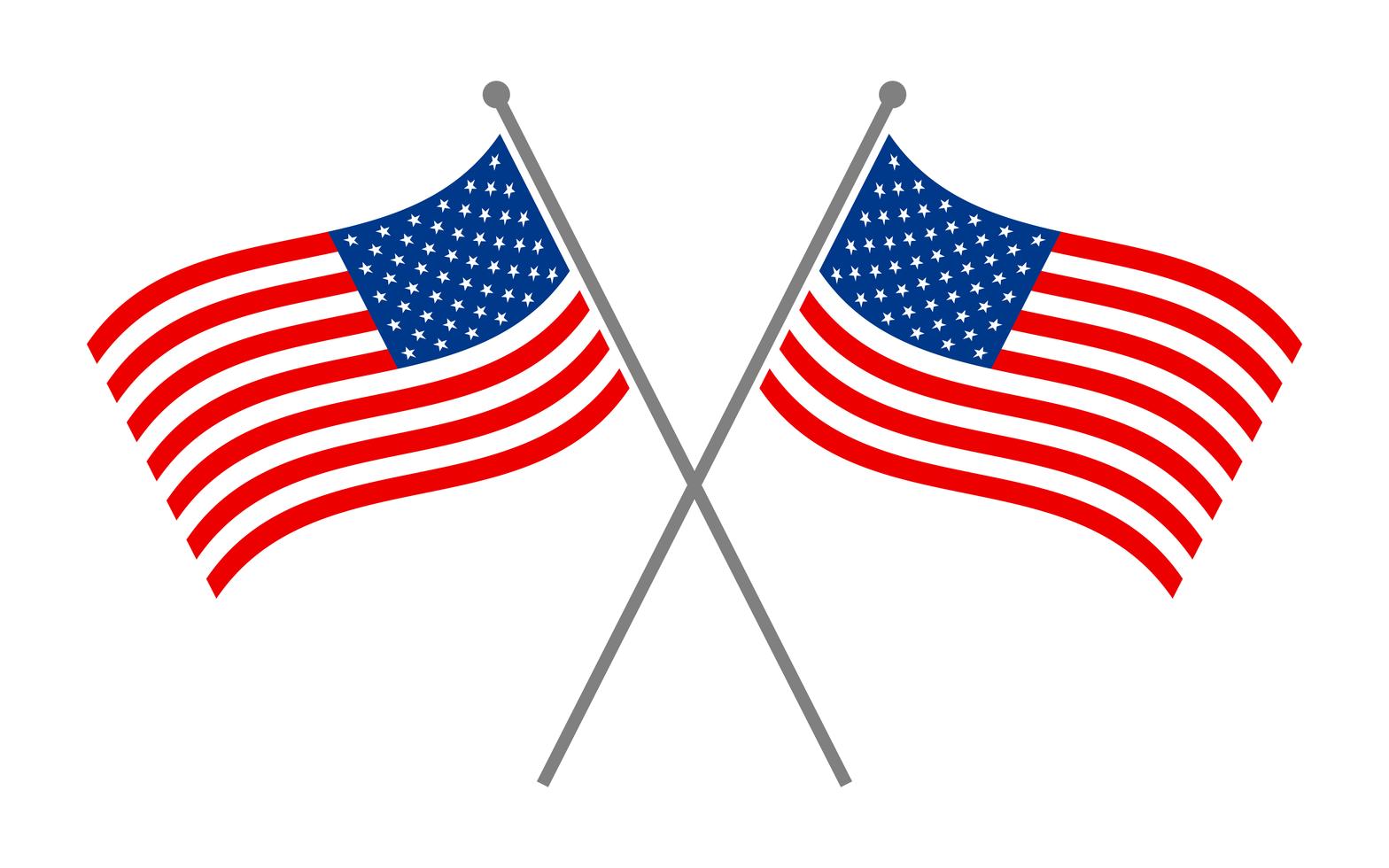American Flags 550860 Vector Art at Vecteezy