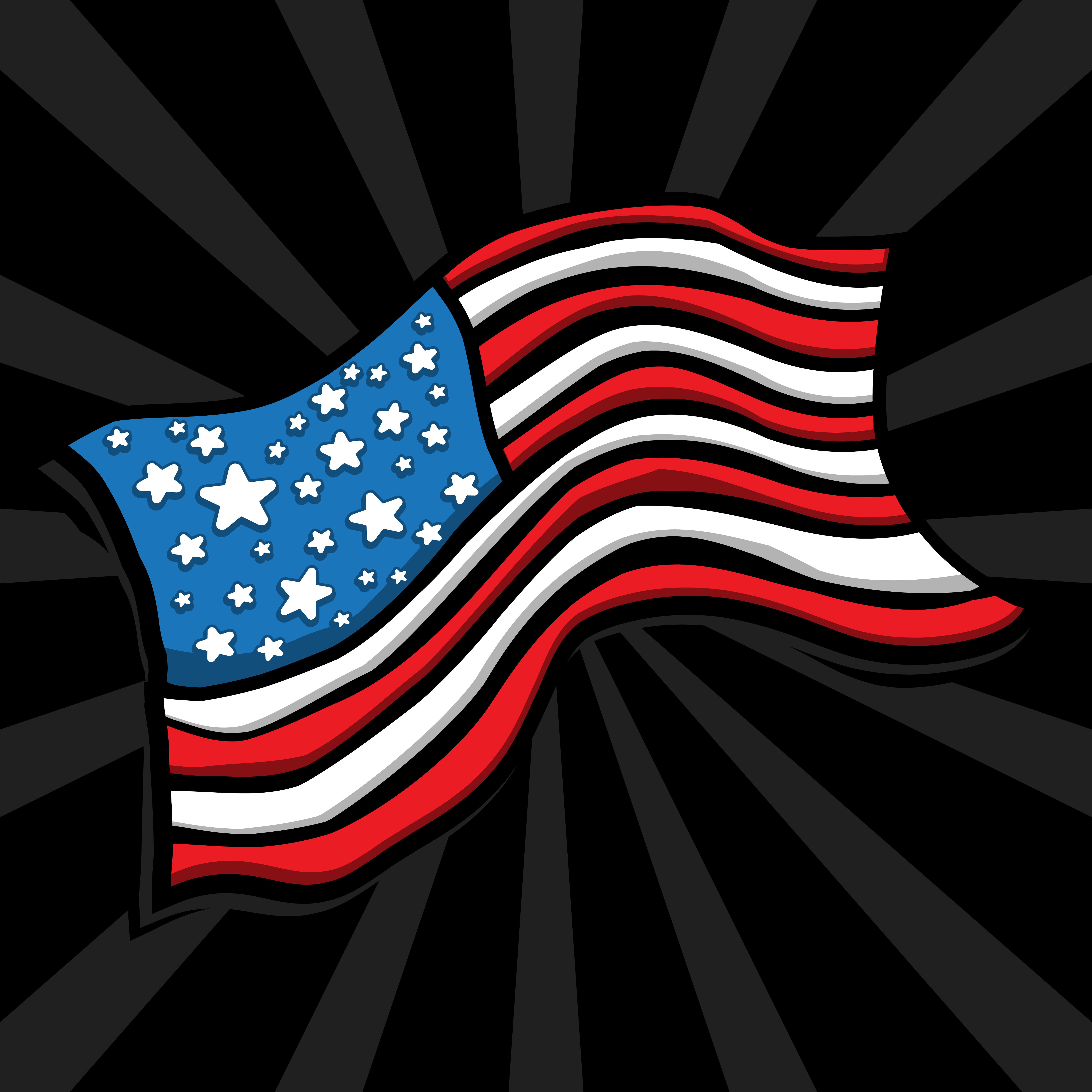 American Flags 550882 Vector Art at Vecteezy