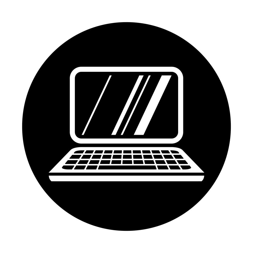 Laptop Computer Vector Icon 551302 Vector Art at Vecteezy