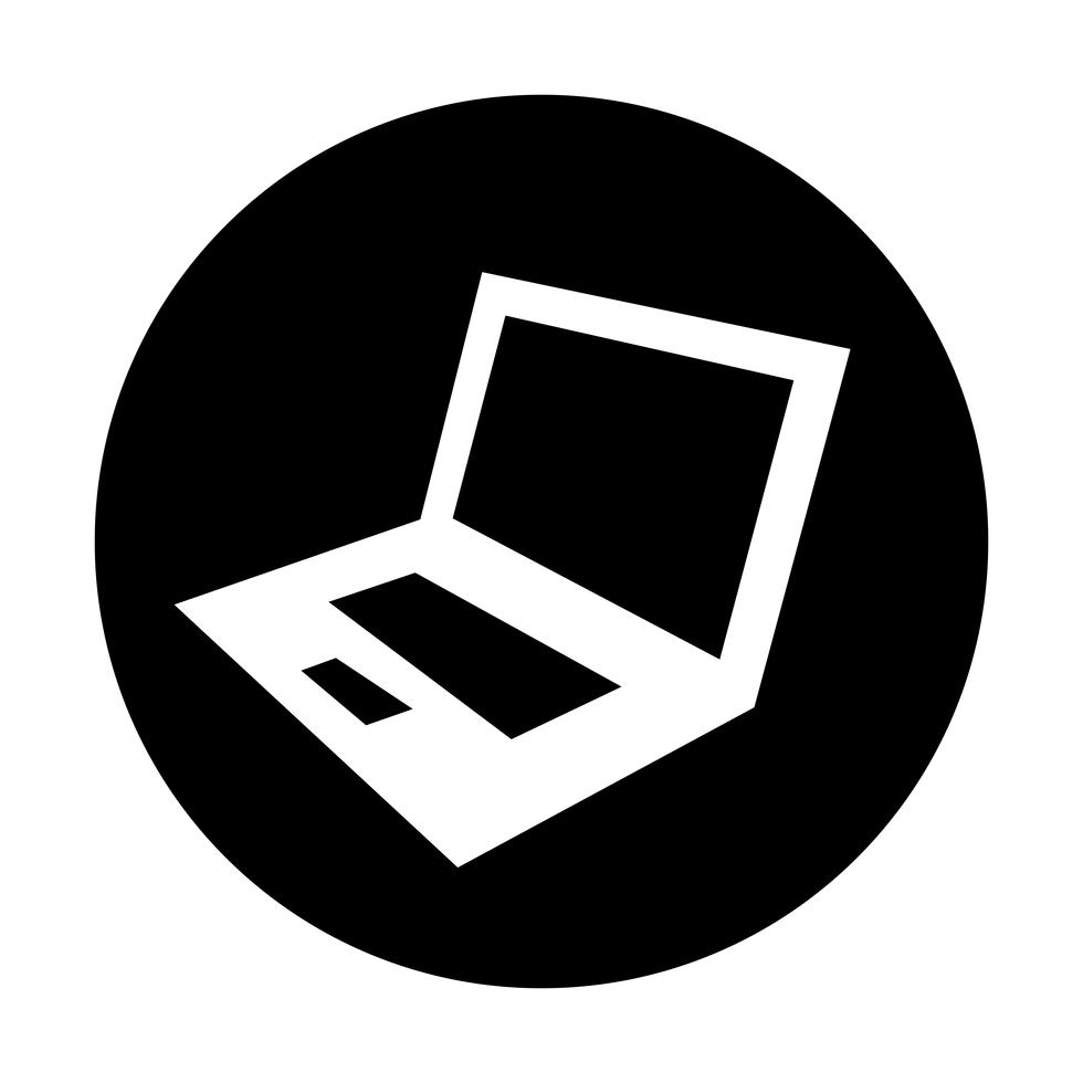Laptop Computer Vector Icon 551422 Vector Art at Vecteezy