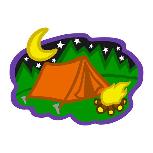 Tent Camping 552652 Vector Art at Vecteezy