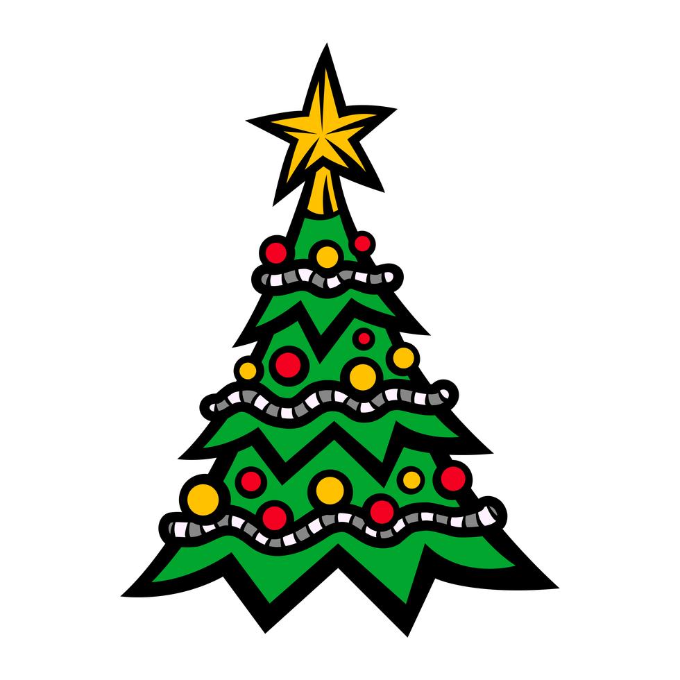 Christmas Tree 552859 Vector Art at Vecteezy