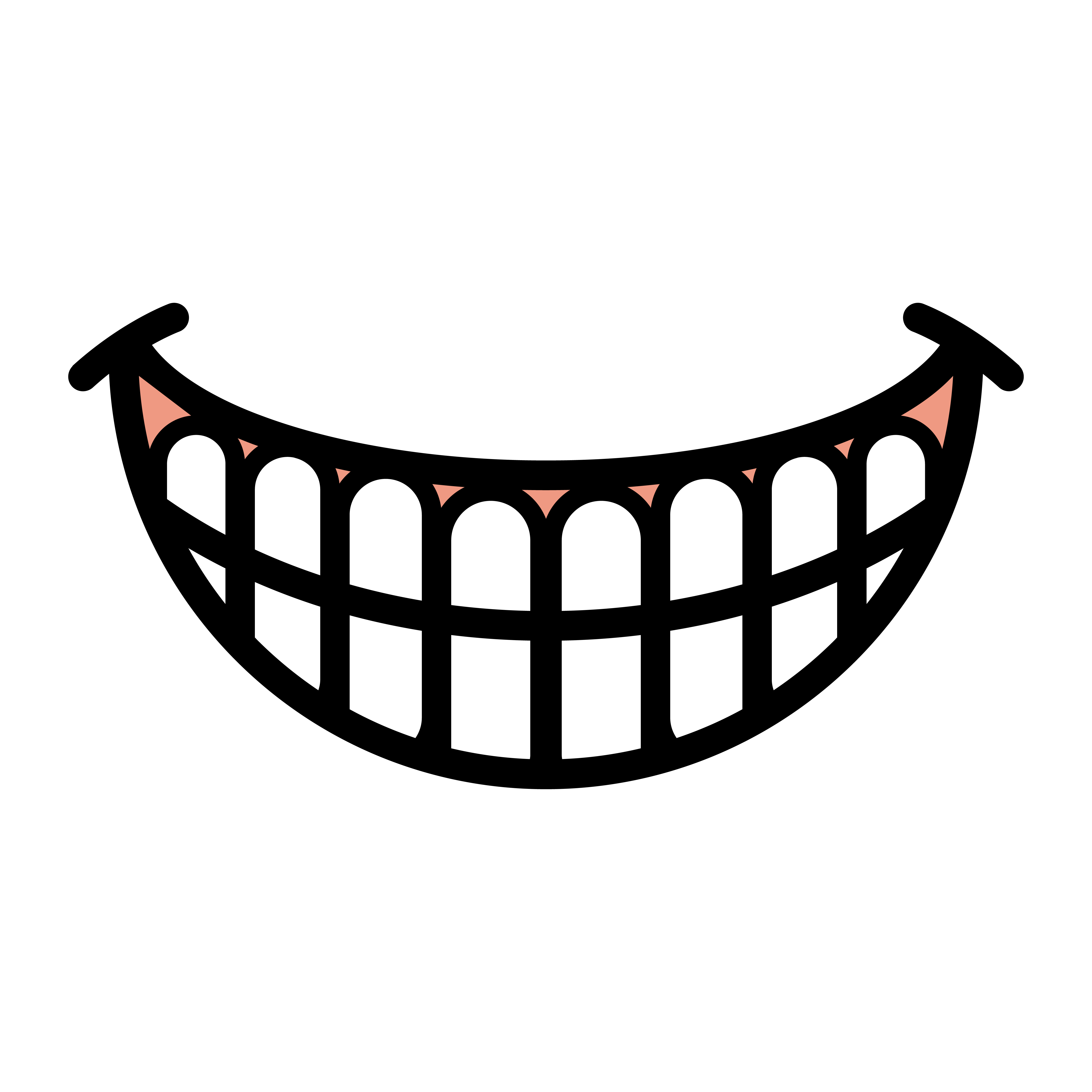 Big Happy Toothy Cartoon Smile Vector Icon 554099 Vector Art At Vecteezy