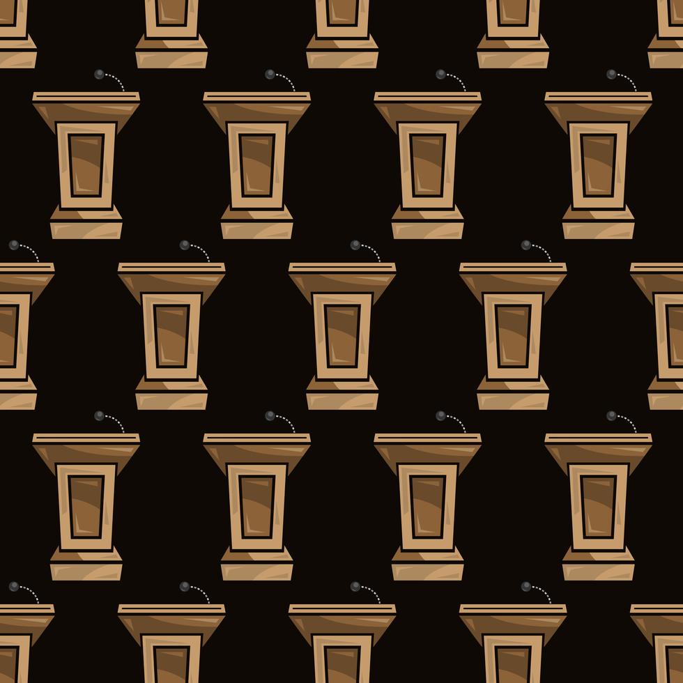 Presentation podium for lectures or public speaking - vector graphic ...