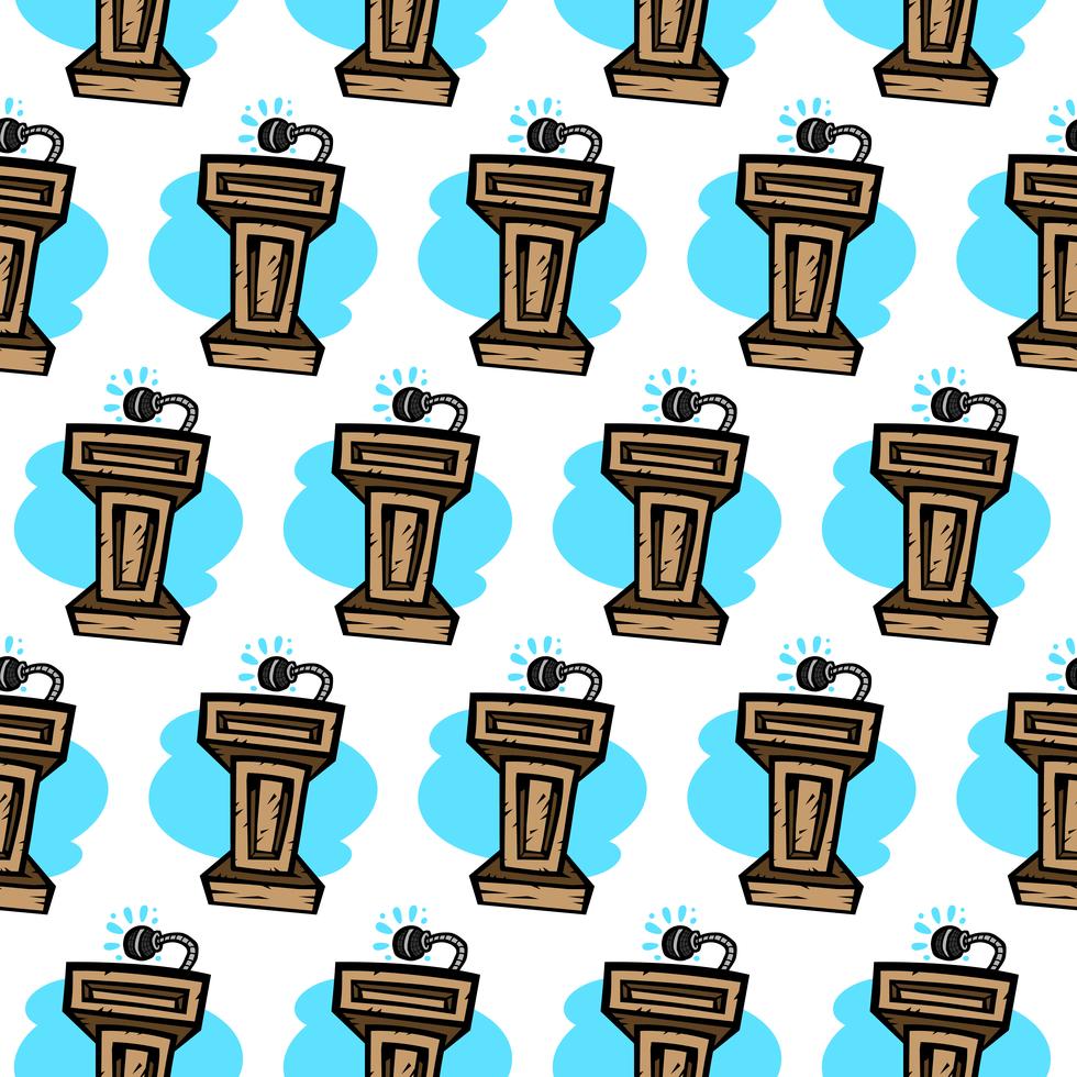 Presentation podium for lectures or public speaking - vector graphic ...