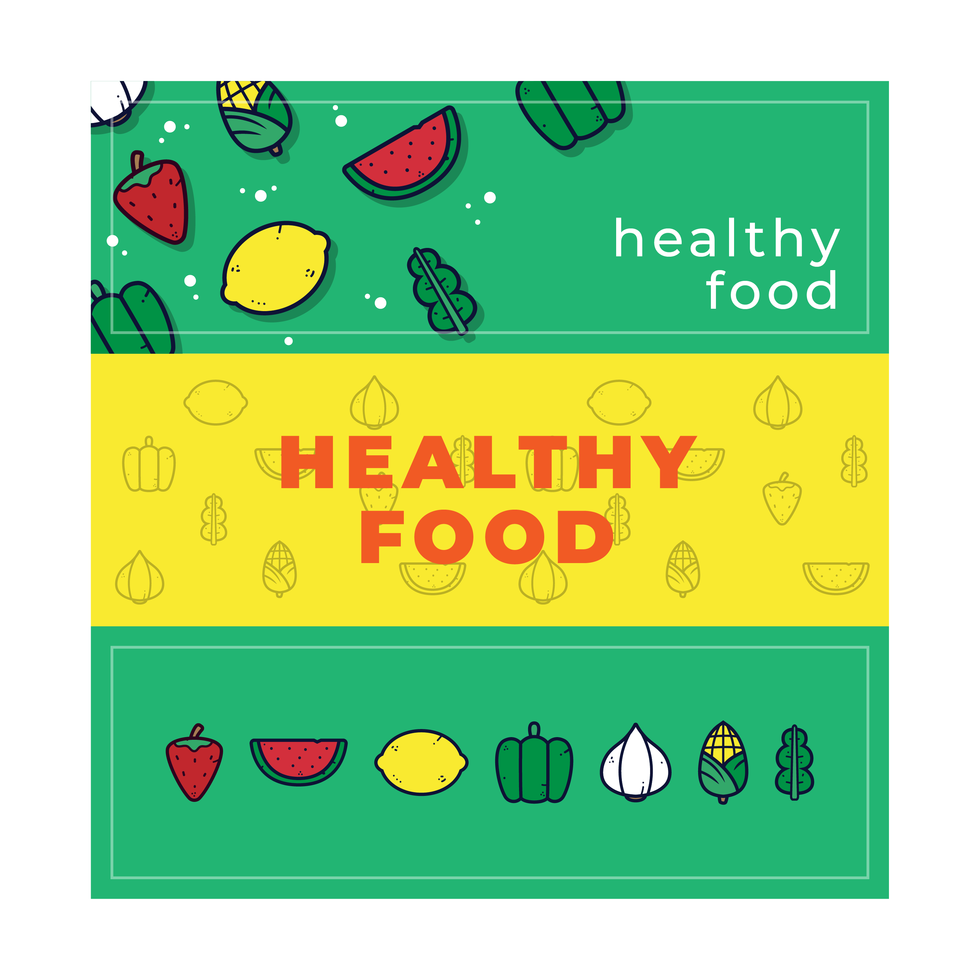Healthy Food Vector 555041 Vector Art at Vecteezy