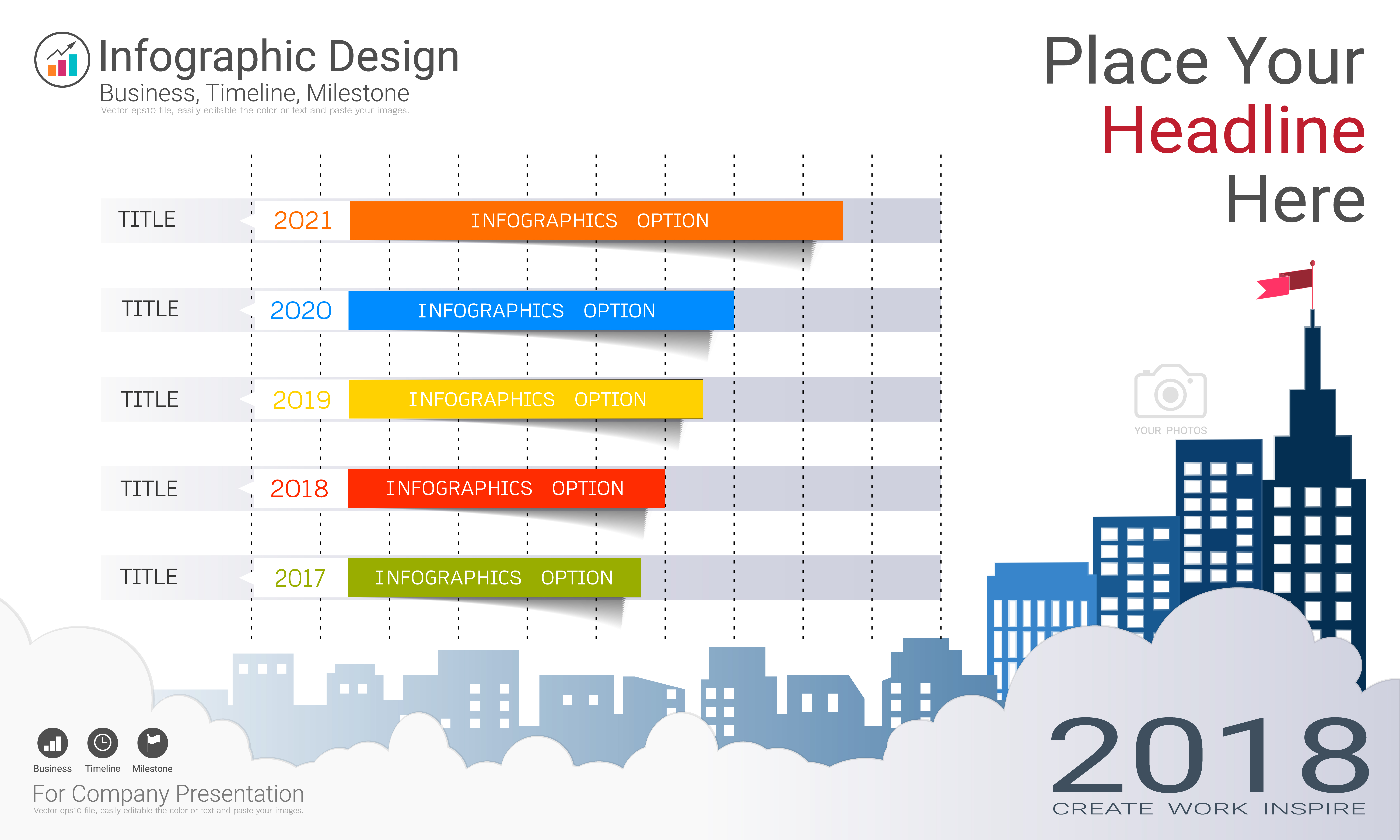 Business bar graph Infographics template, Growth progress color full ... Business bar graph Infographics template, Growth progress color full ...
