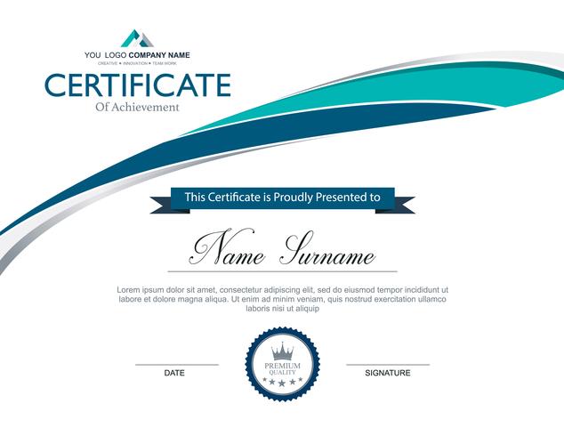 Vector Certificate Template 555124 Vector Art At Vecteezy