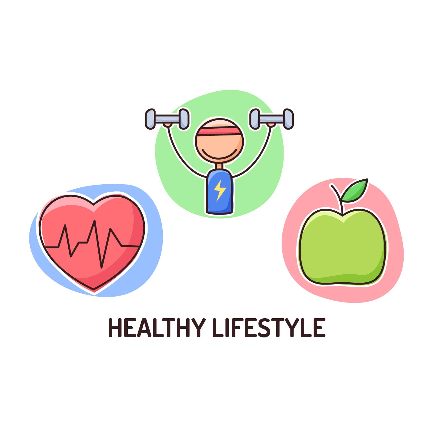 Healthy Lifestyle Concept 555651 Vector Art at Vecteezy Healthy Lifestyle Concept 555651 Vector Art at Vecteezy