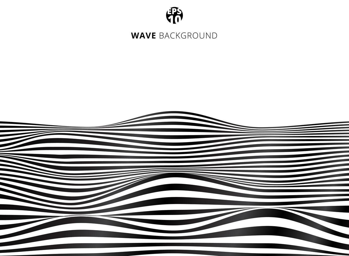 Abstract black lines wave, Wavy stripes pattern, Rough surface 556769 ...