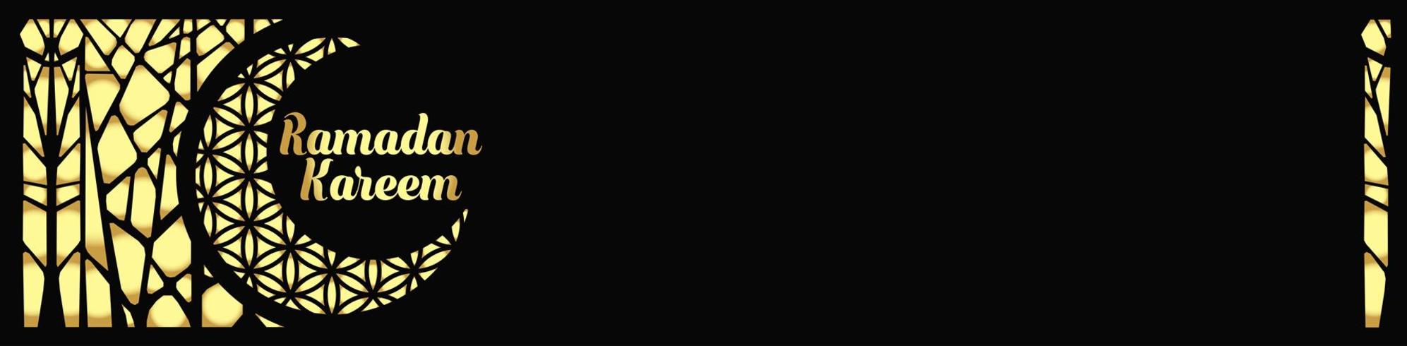 ramadan kareem islamic greeting design with lantern and calligraphy ...