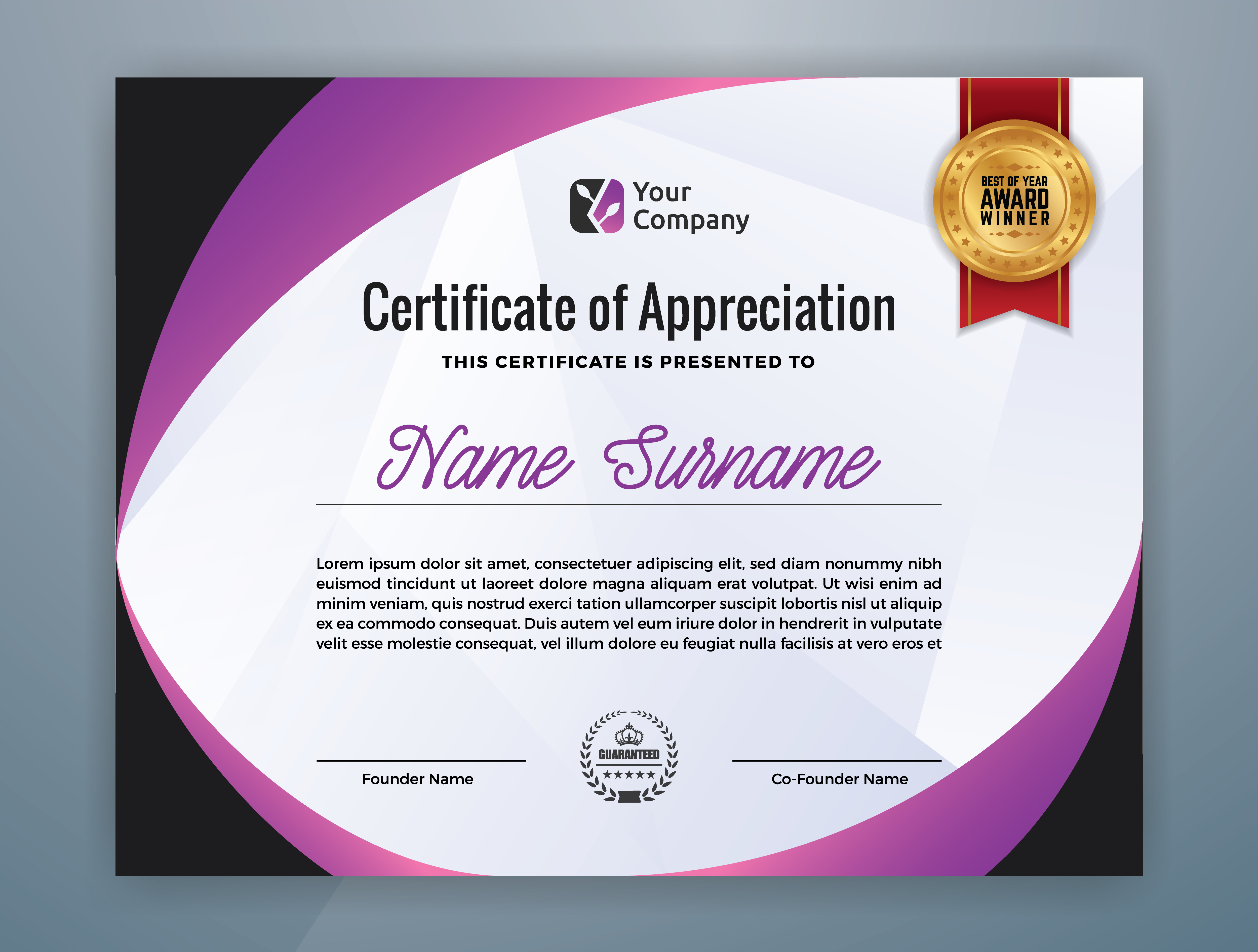 Multipurpose Modern Professional Certificate Template 558291 Vector Art