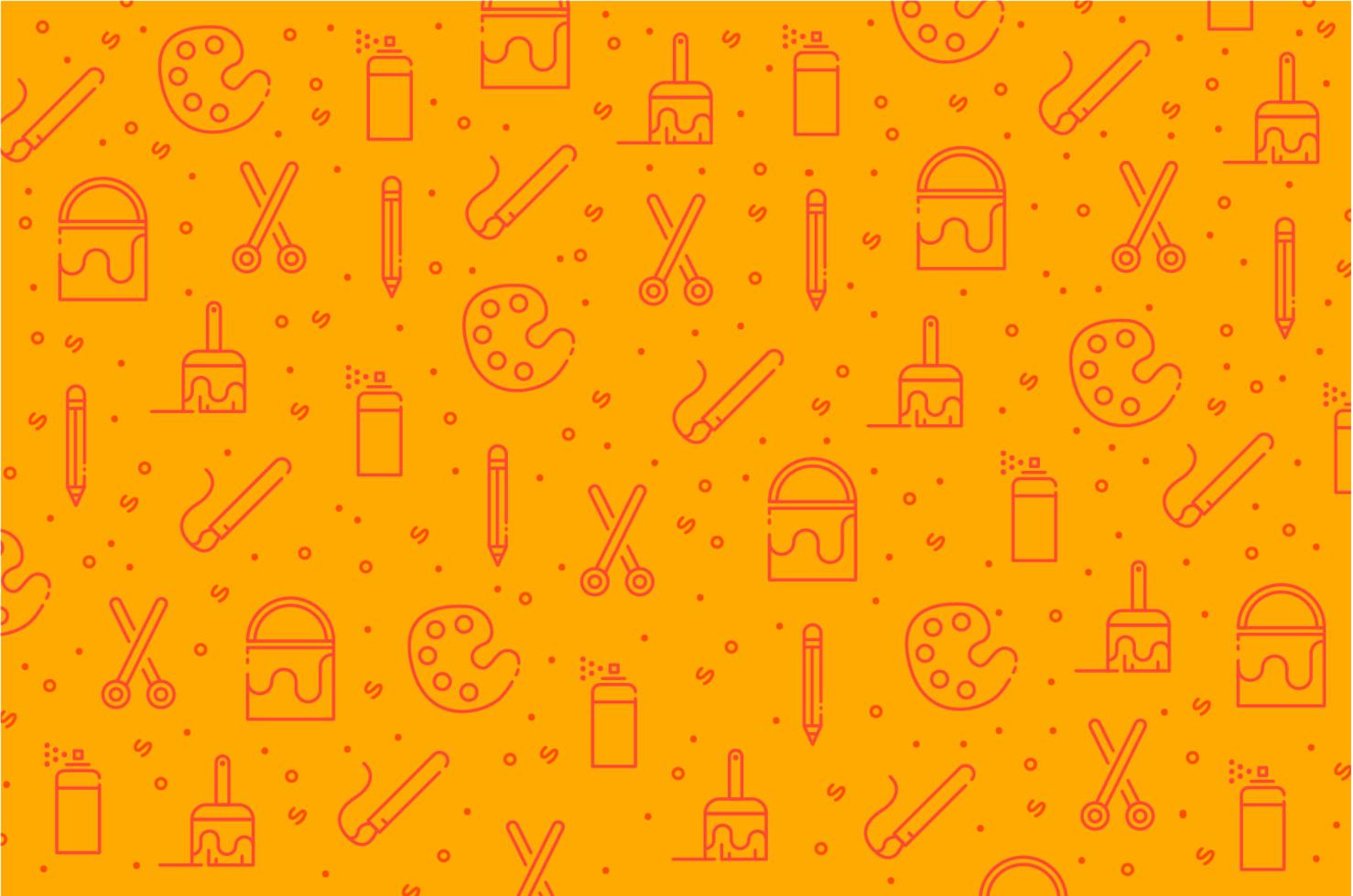 Fine art tools icon pattern background 565074 Vector Art at Vecteezy