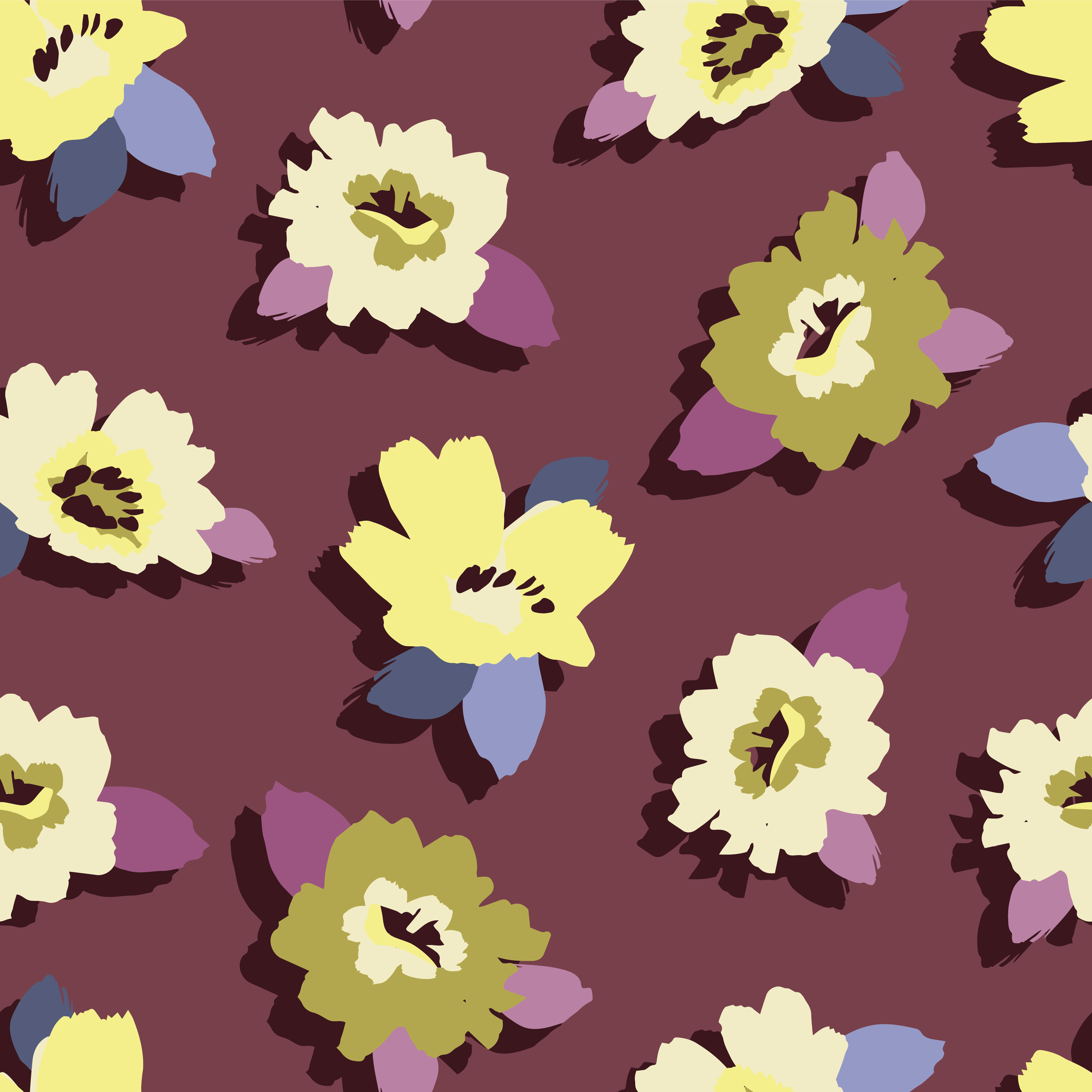 Floral Abstract Seamless Pattern 566383 Vector Art At Vecteezy
