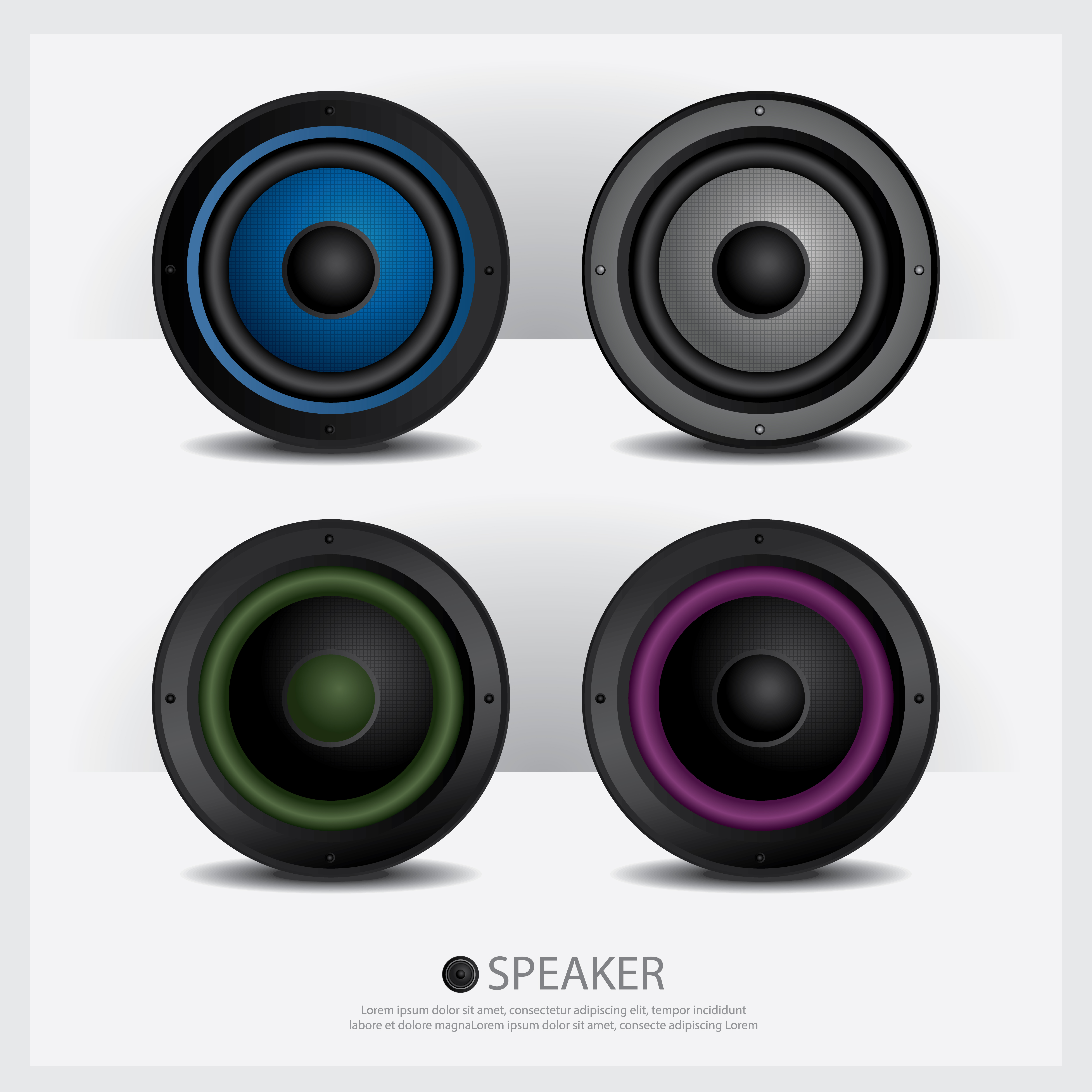 Speakers Isolated Vector Illustration 569046 Vector Art At Vecteezy