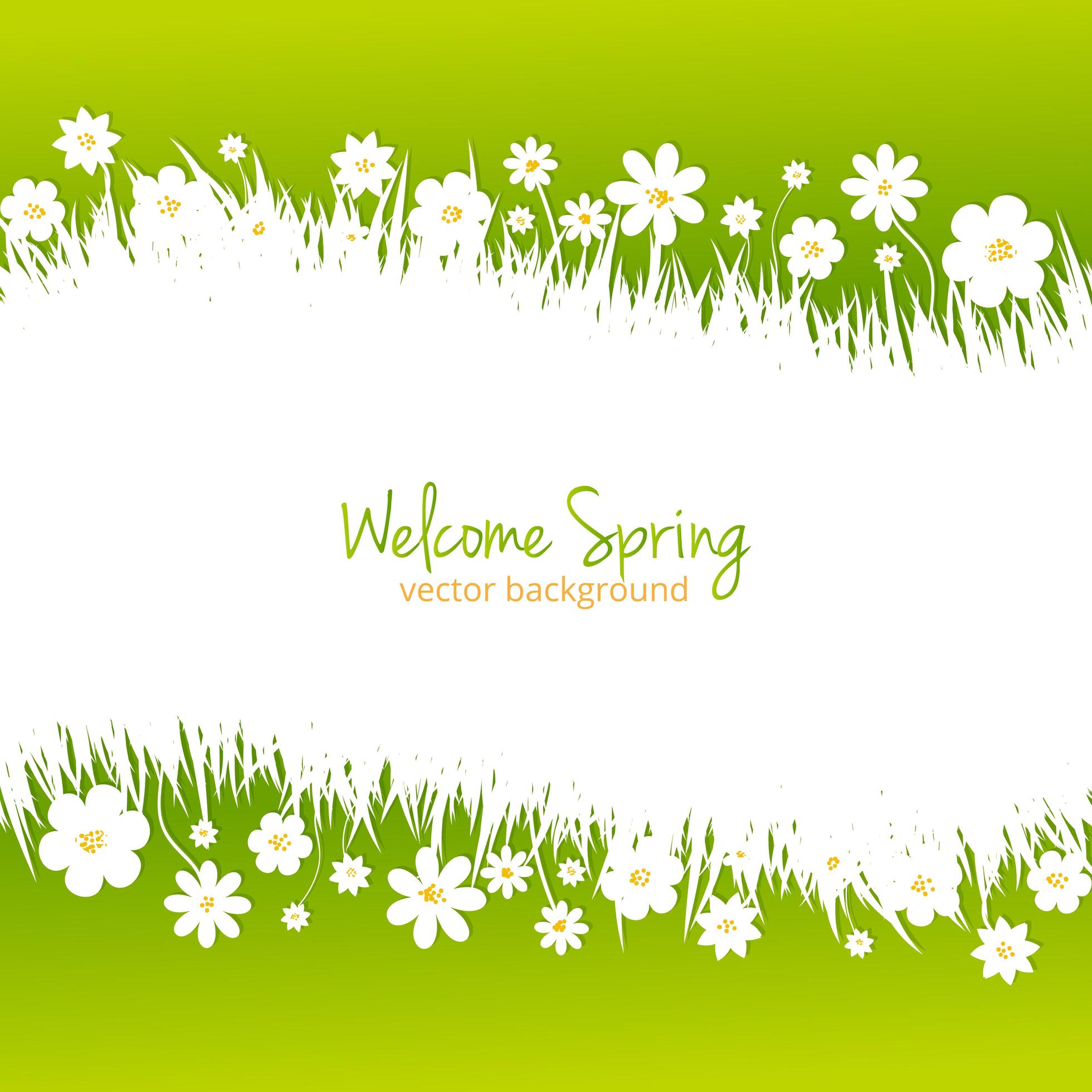 Green spring background with place for text 569859 Vector Art at Vecteezy