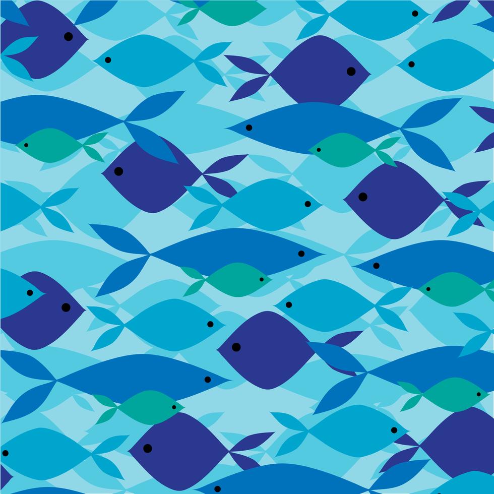Overlapping fish pattern 570038 Vector Art at Vecteezy