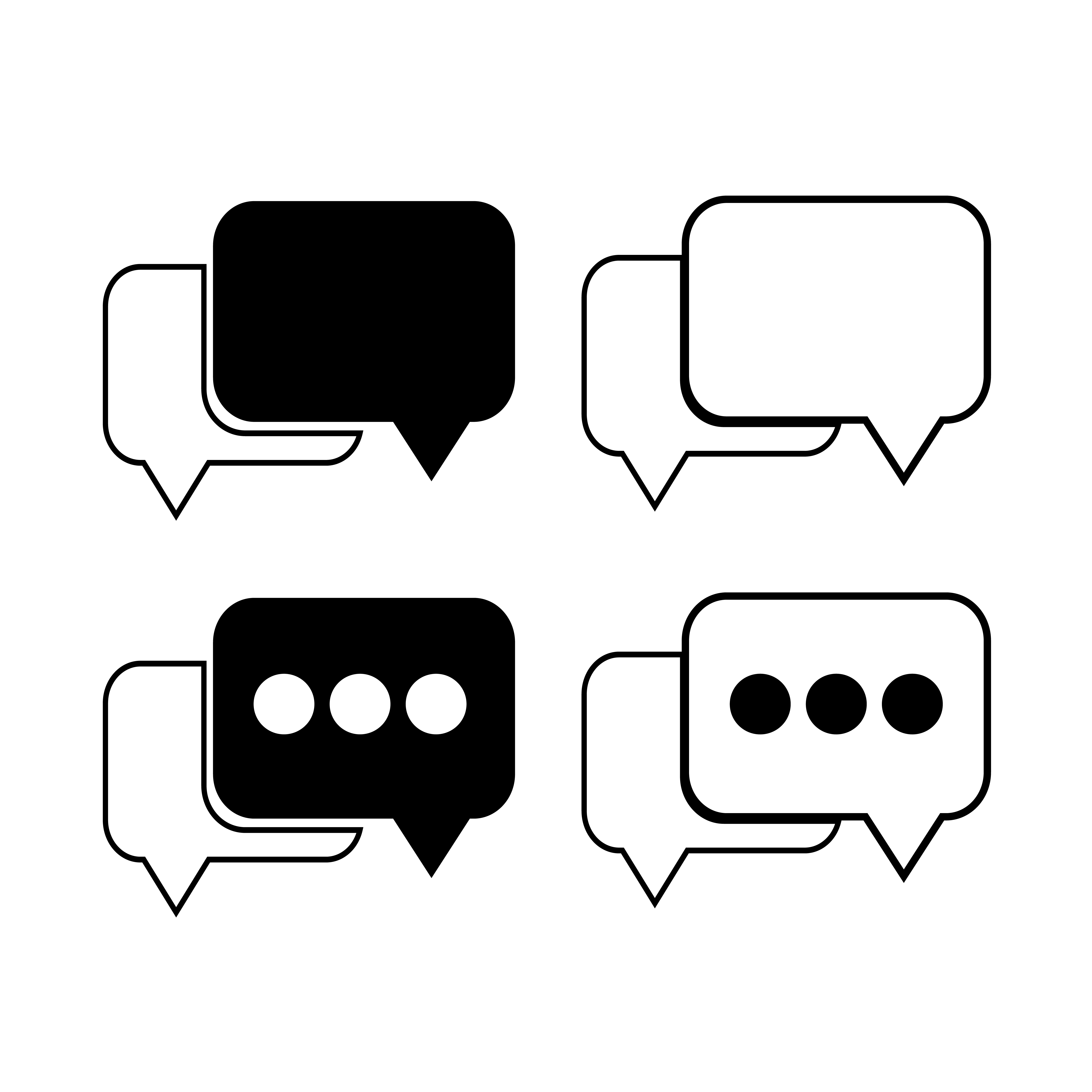 speech bubble icon 572545 Vector Art at Vecteezy