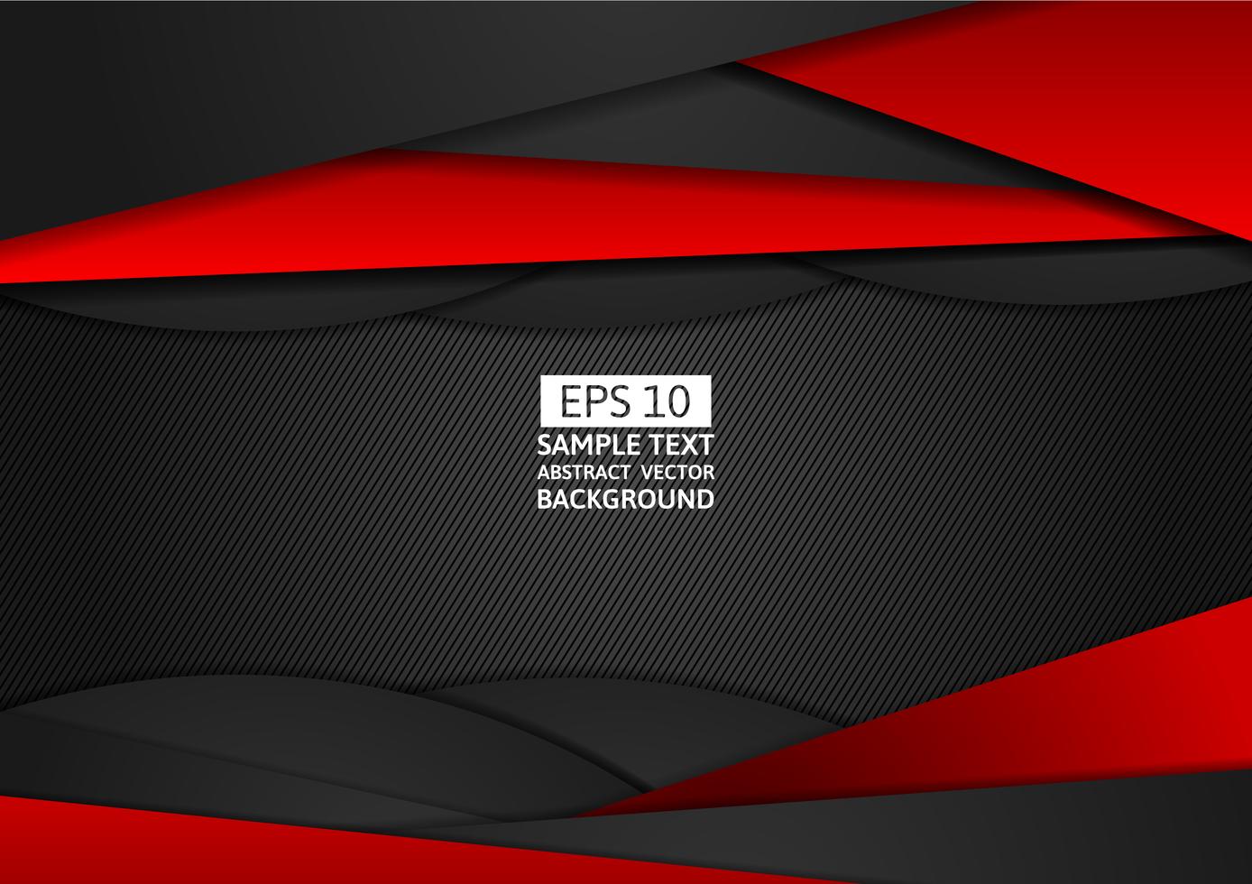 Red And Black Geometric Abstract Vector Background Modern Design With