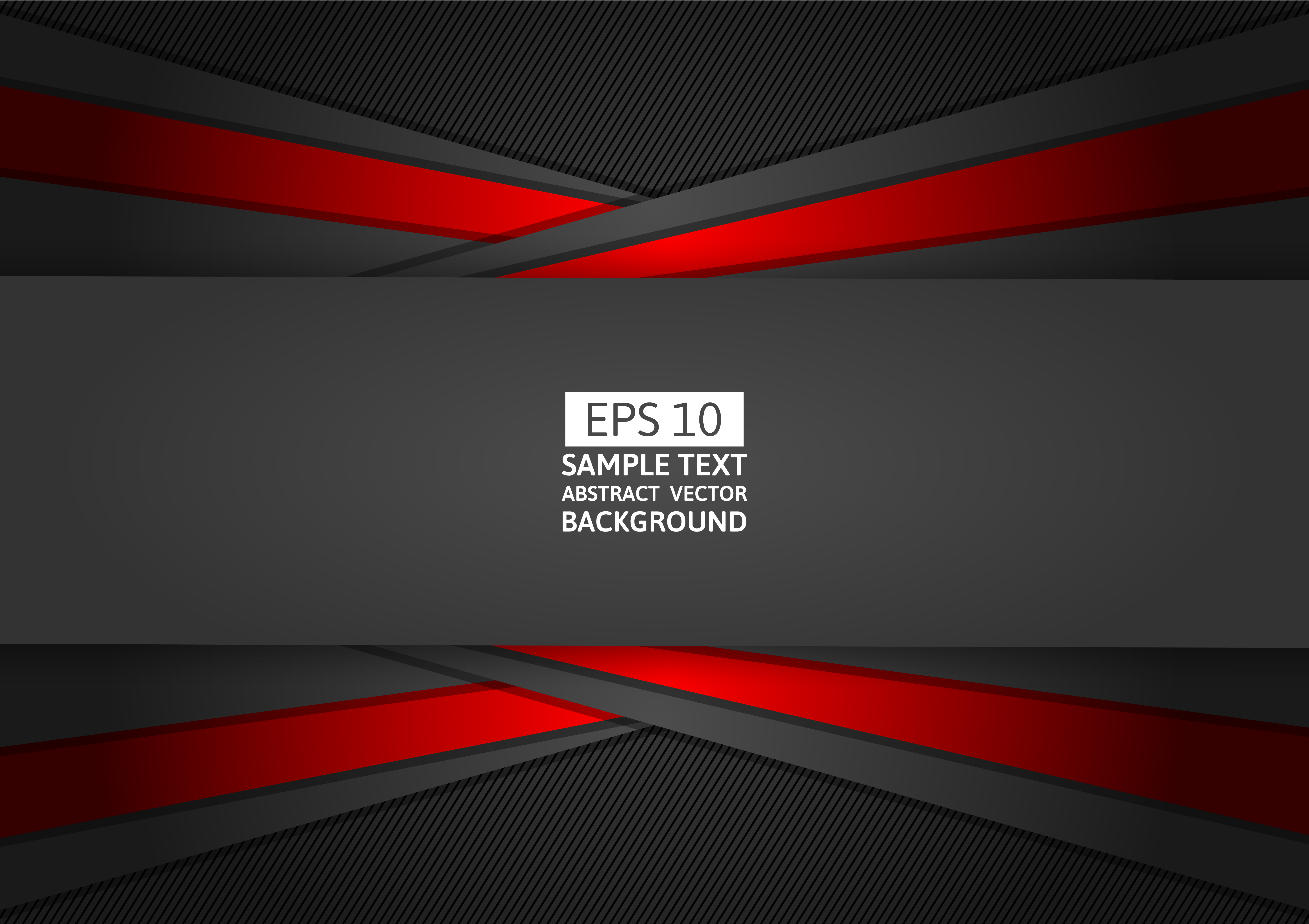 Red And Black Geometric Abstract Background Modern Design Vector