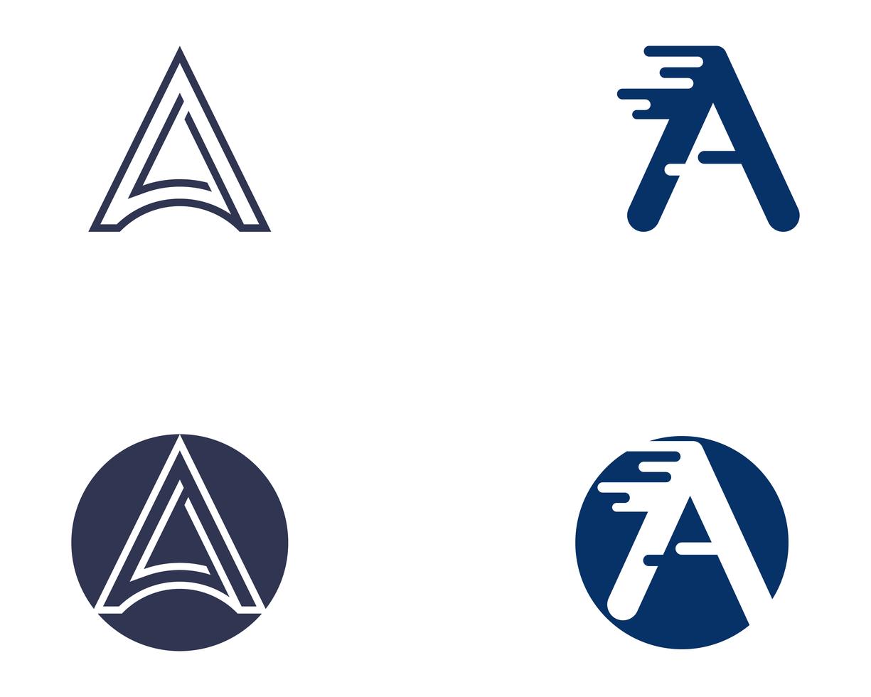 A Logo Letter Business Template Vector icon 578890 Vector Art at Vecteezy