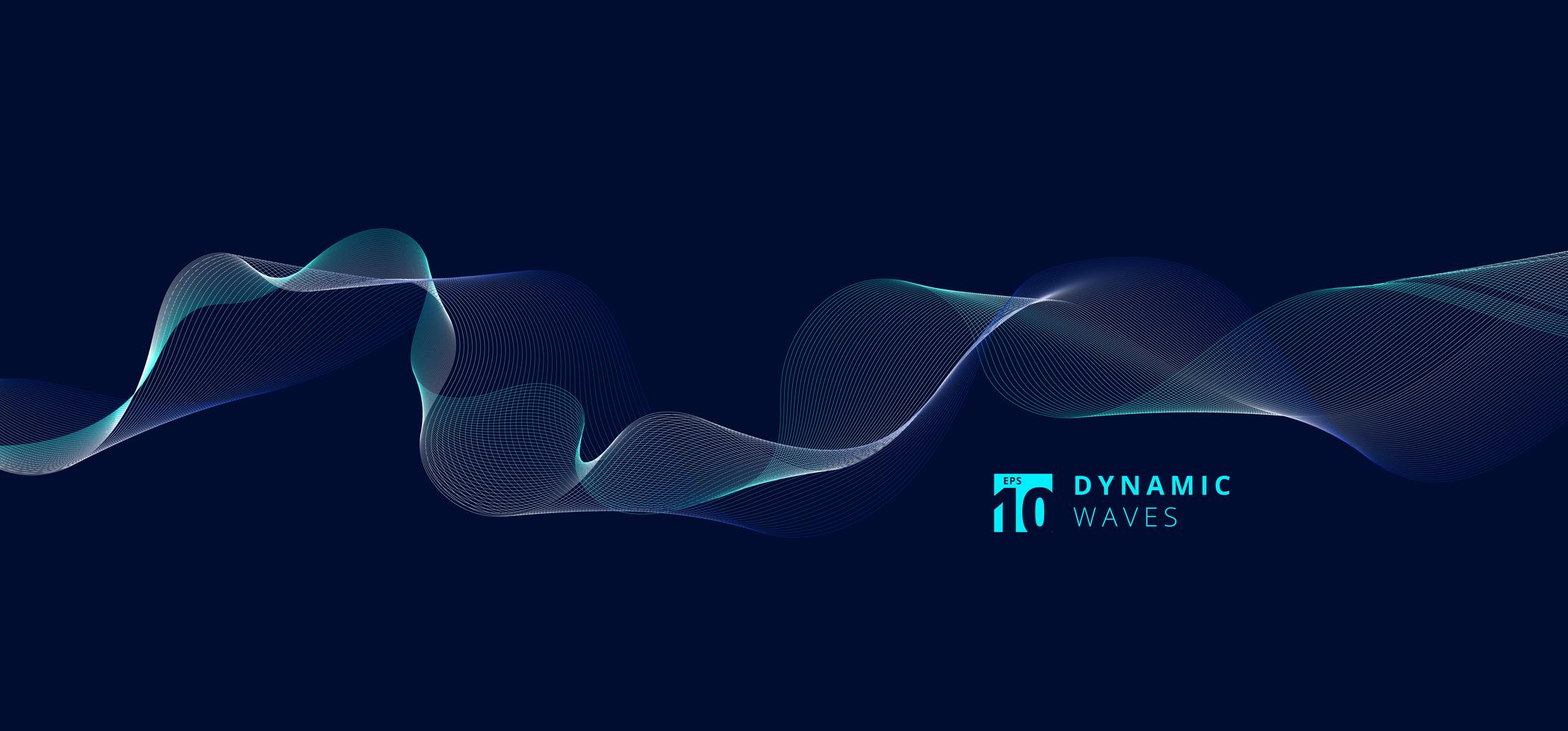 Abstract Lines Dynamic Waves Pattern On Blue Background 580759 Vector Art At Vecteezy