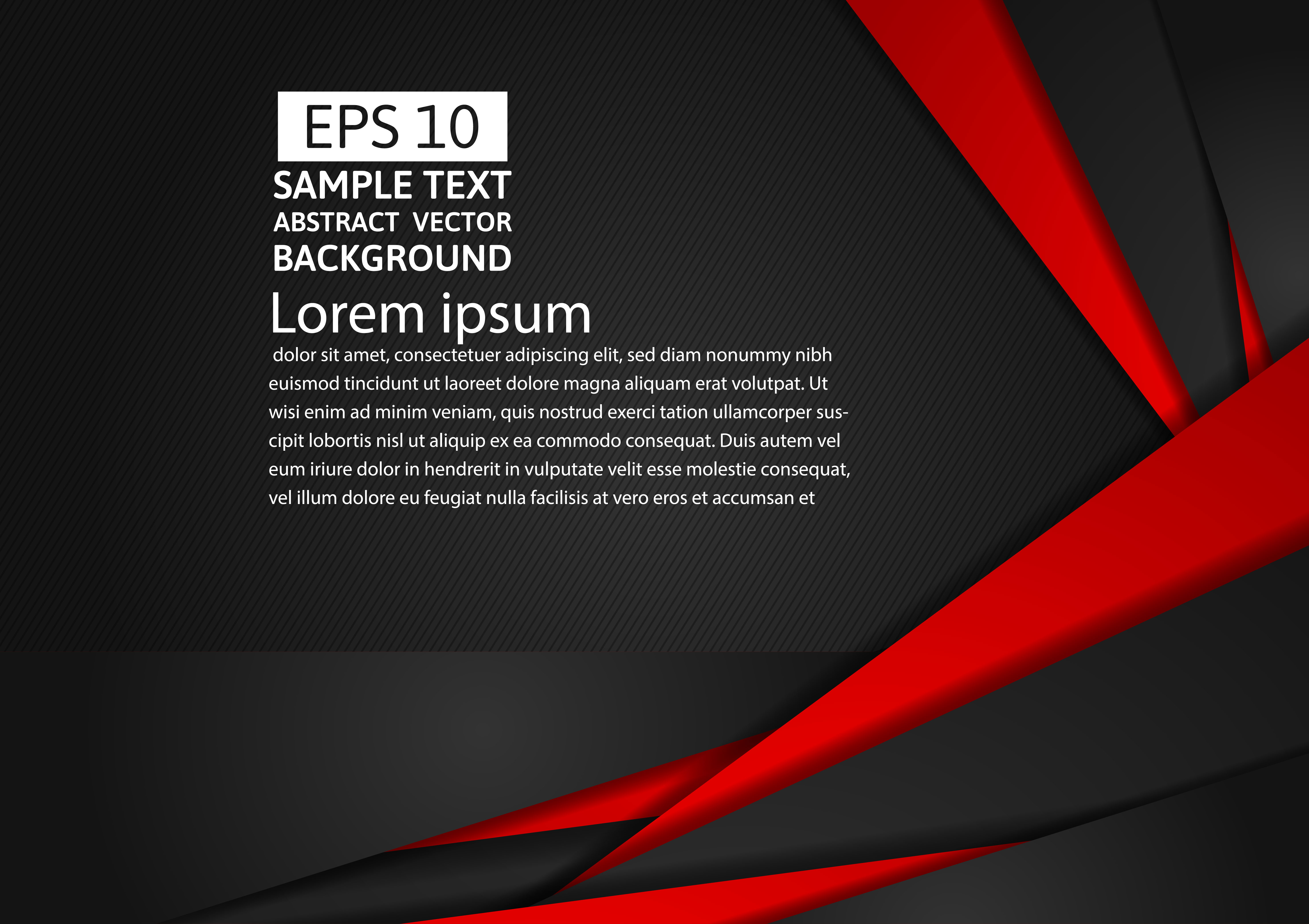 Red And Black Geometric Abstract On Background With Copy Space Vector Illustration 581308