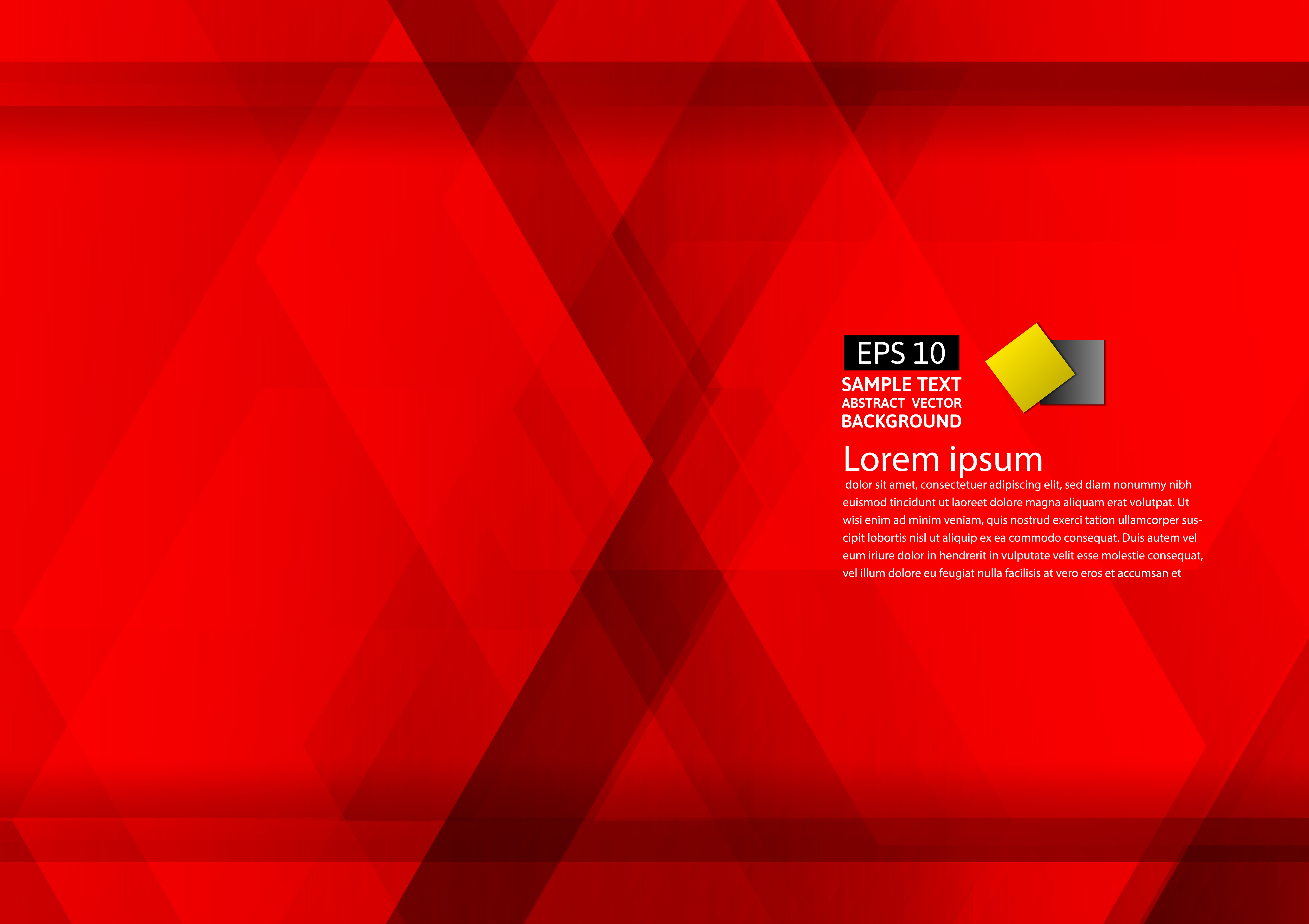 Abstract Geometric Red Background Modern Design Eps10 With Copy Space Vector Illustration