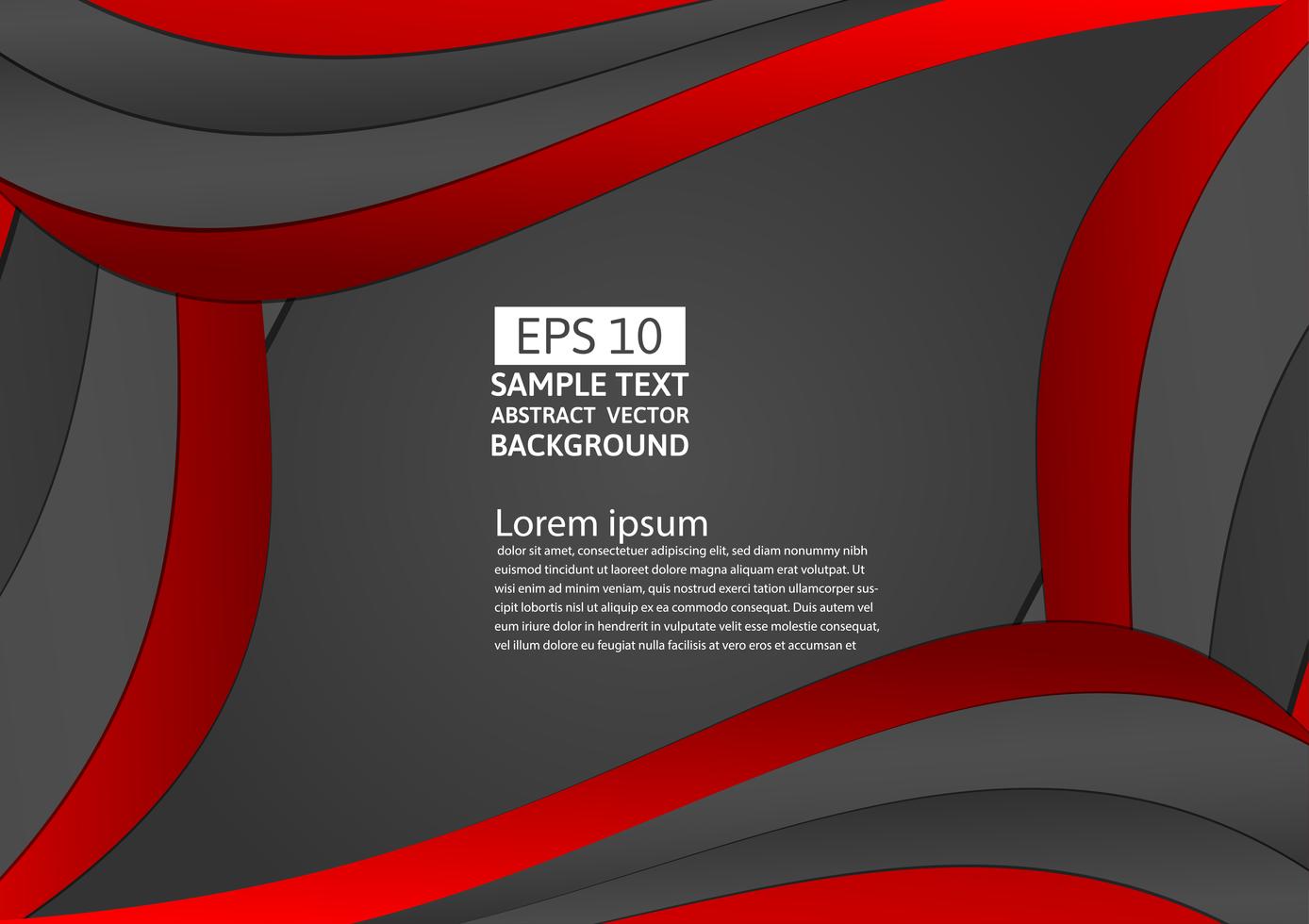 Black And Red Color Geometric Curve Abstract Background Modern Design With Copy Space For Your