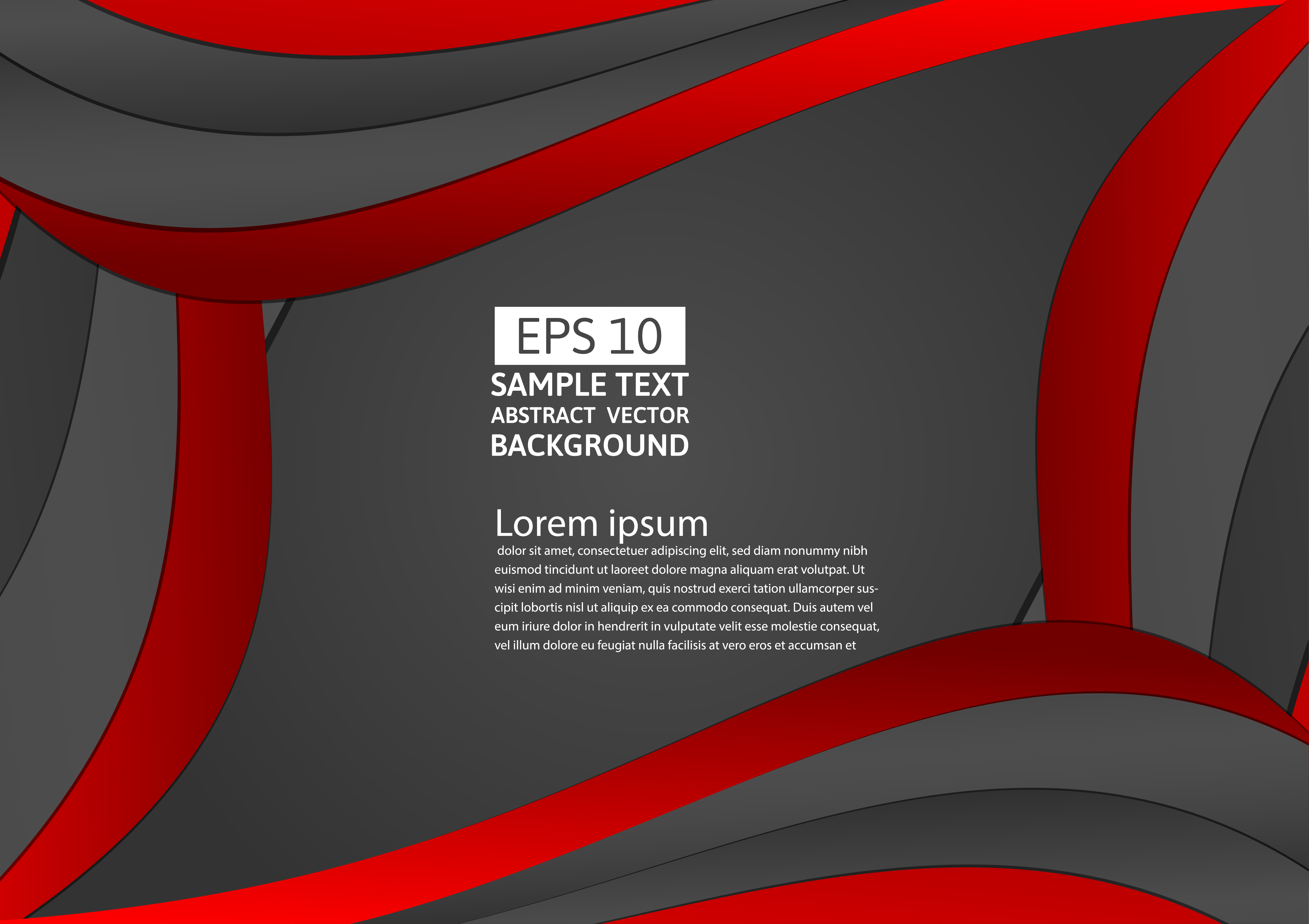 Black And Red Color Geometric Curve Abstract Background Modern Design With Copy Space For Your