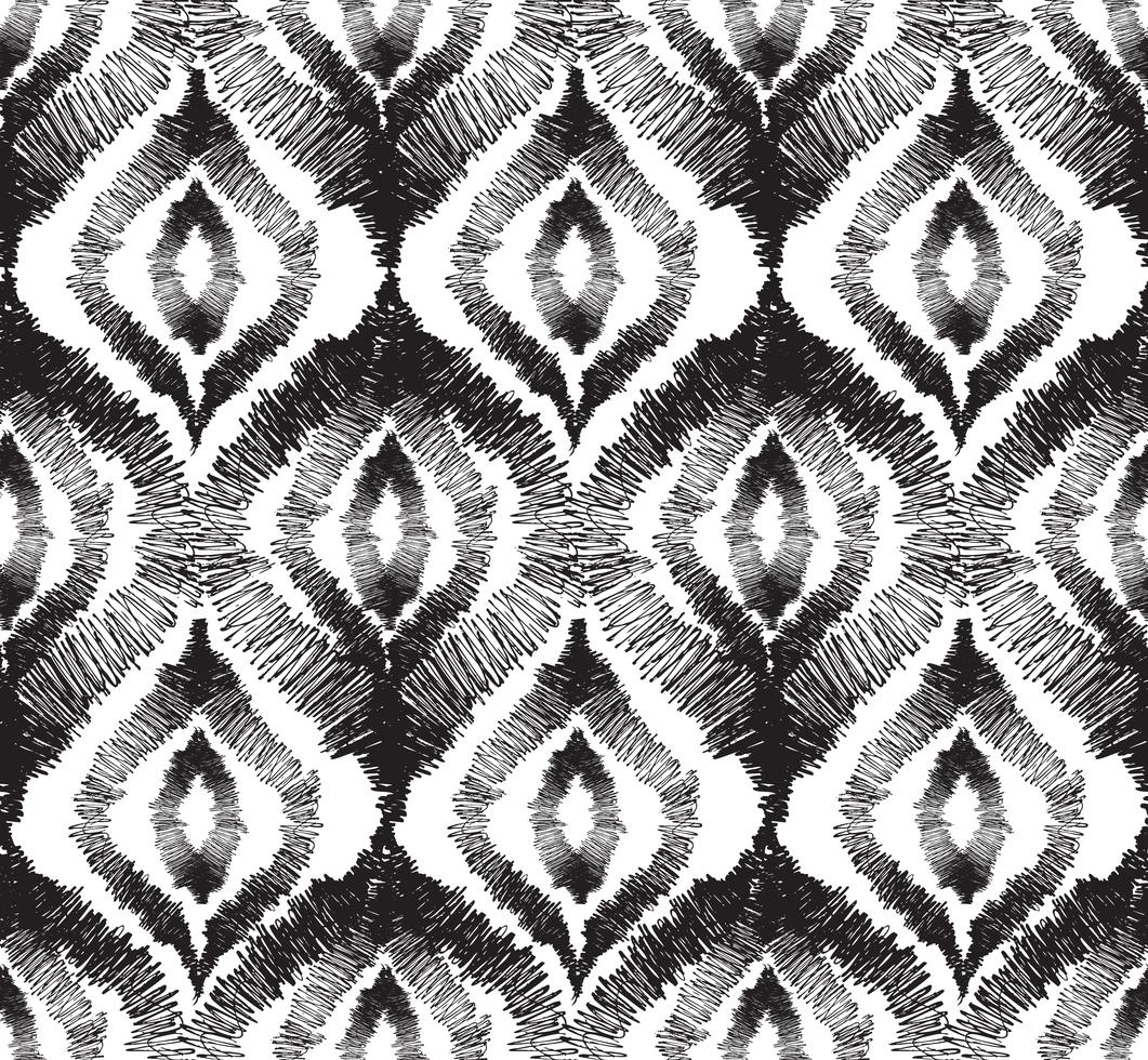Abstract Seamless Pattern Floral Oriental Geometric Line Ornament