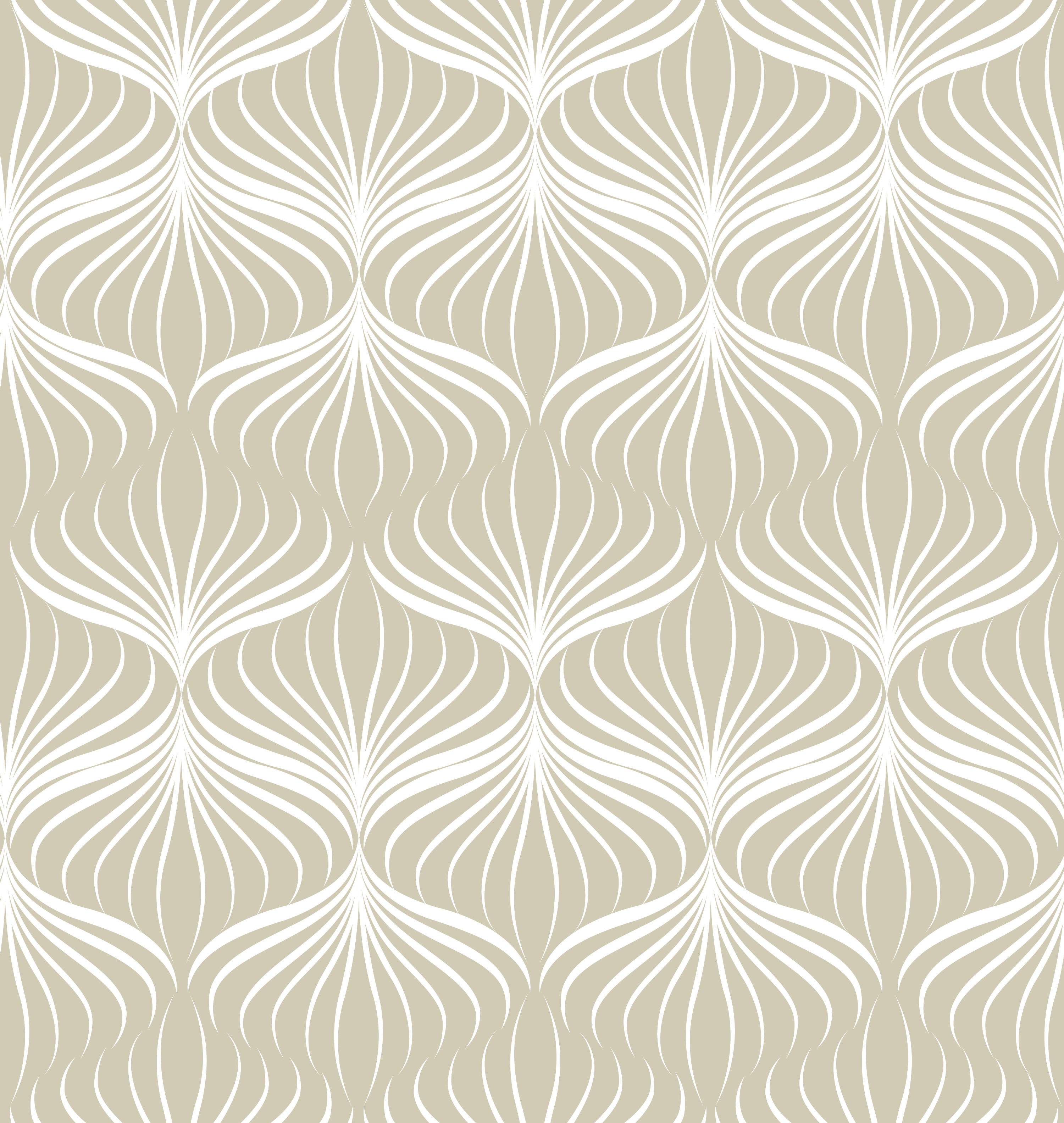 Abstract Seamless Pattern Floral Oriental Geometric Line Ornament