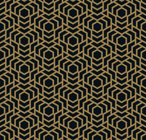 Seamless pattern. Elegant linear ornament. Geometric stylish bac 591952 ...
