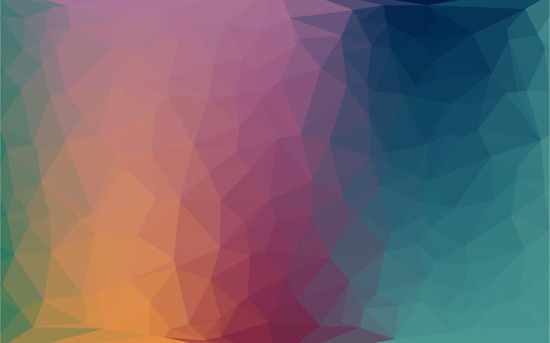Abstract Colorful Low poly Vector Background with warm gradient ...