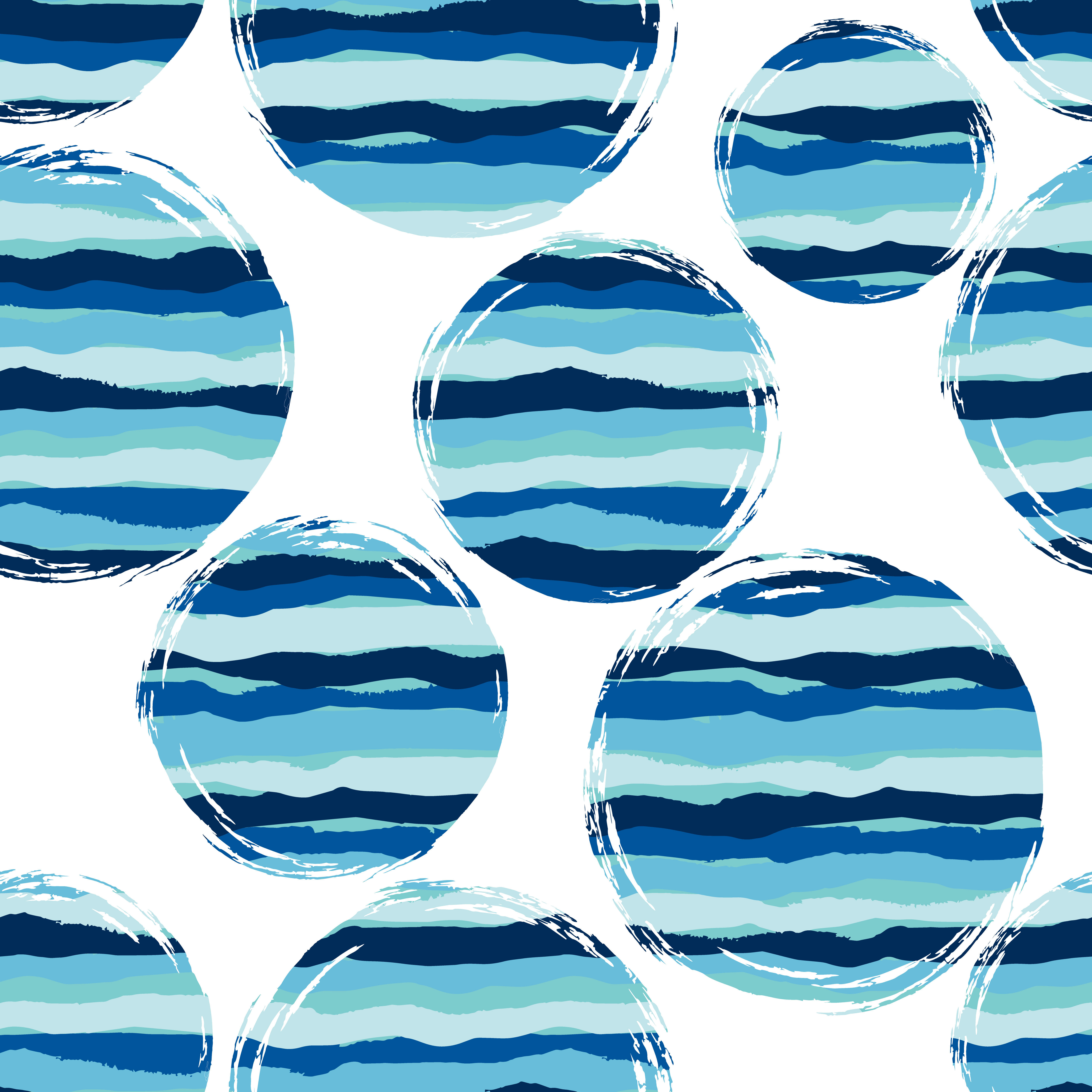 Vector Sea Seamless Pattern With Hand Drawn Textures Modern Abstract Design 599629 Vector Art
