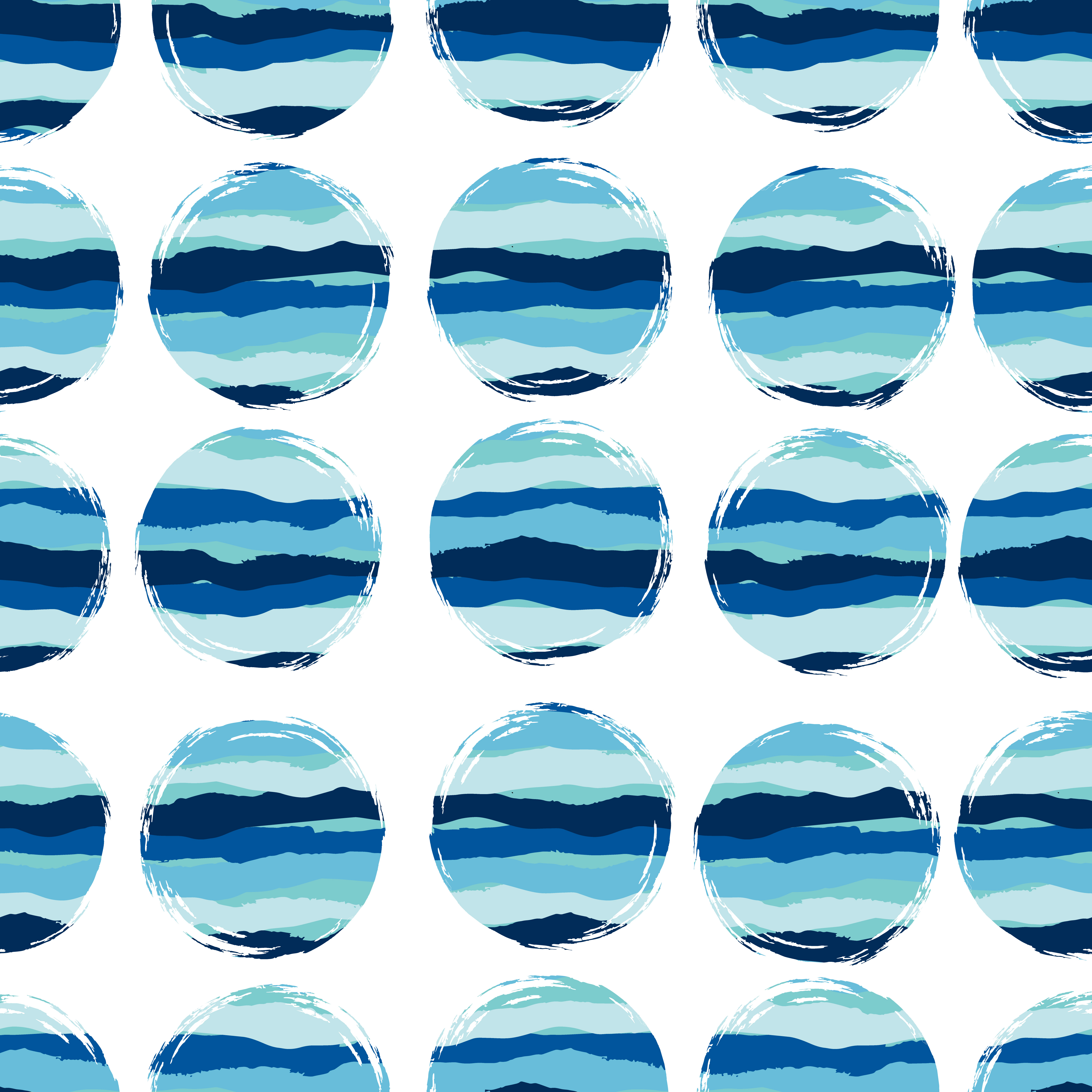 Vector Sea Seamless Pattern With Hand Drawn Textures Modern Abstract Design 599642 Vector Art